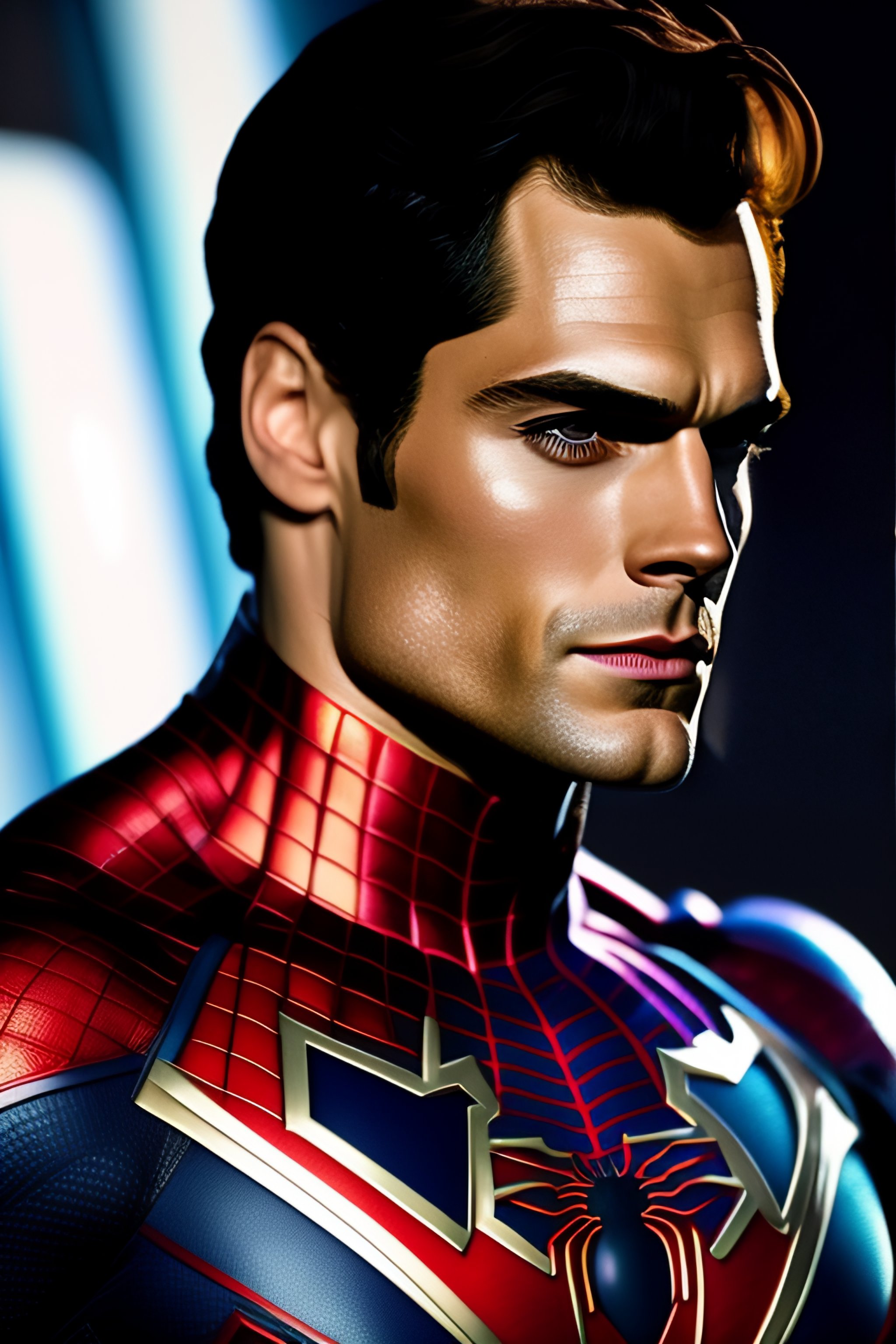 Lexica - Henry cavill as spider man 2099