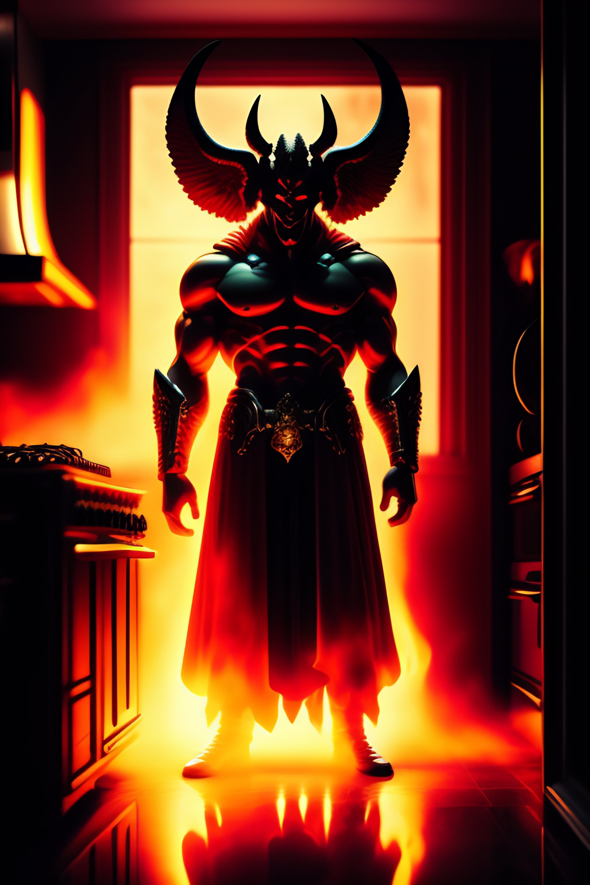 Lexica - Helltaker lucifer in the Kitchen