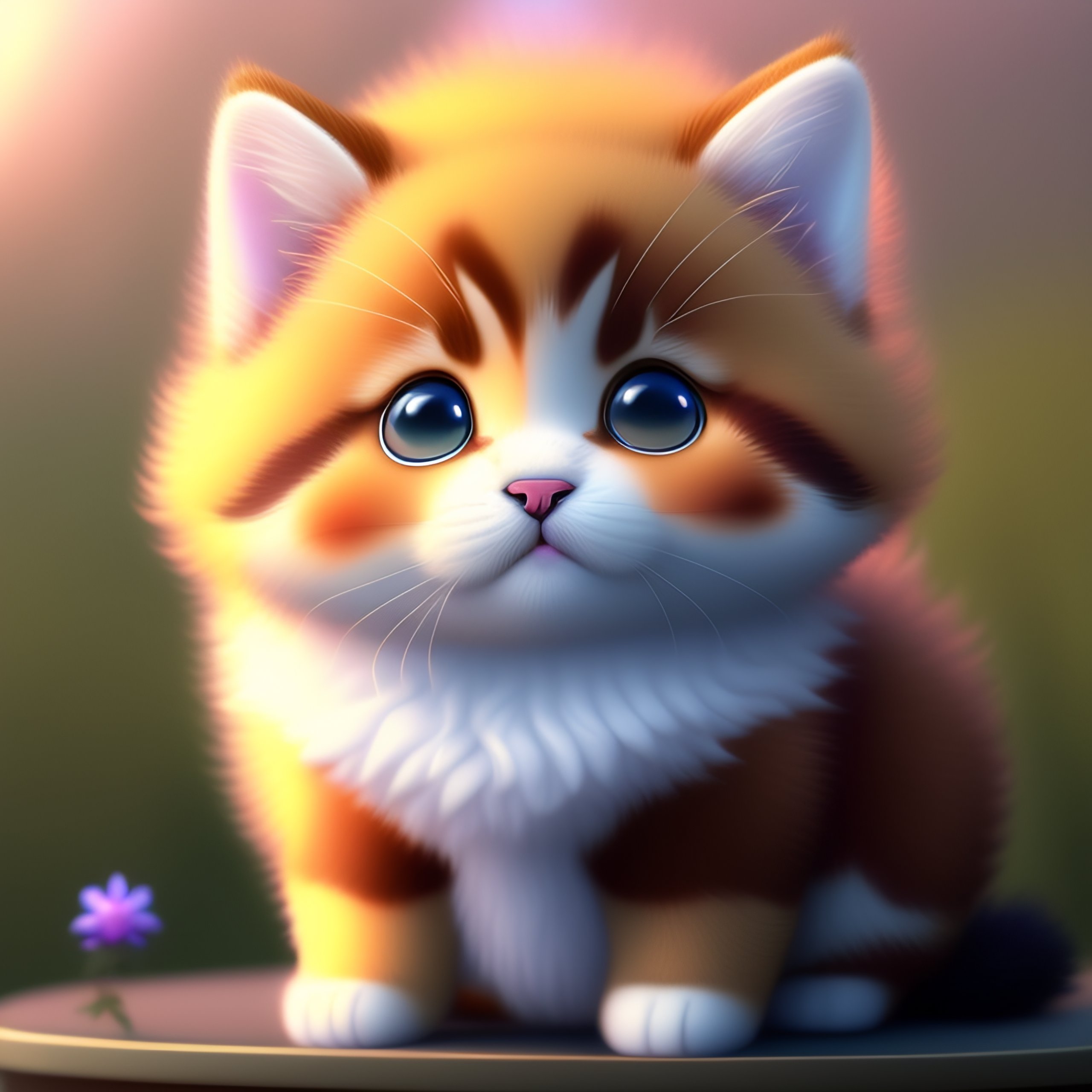 Lexica - Cute and adorable fluffy baby cat, fantasy, dreamlike, super ...