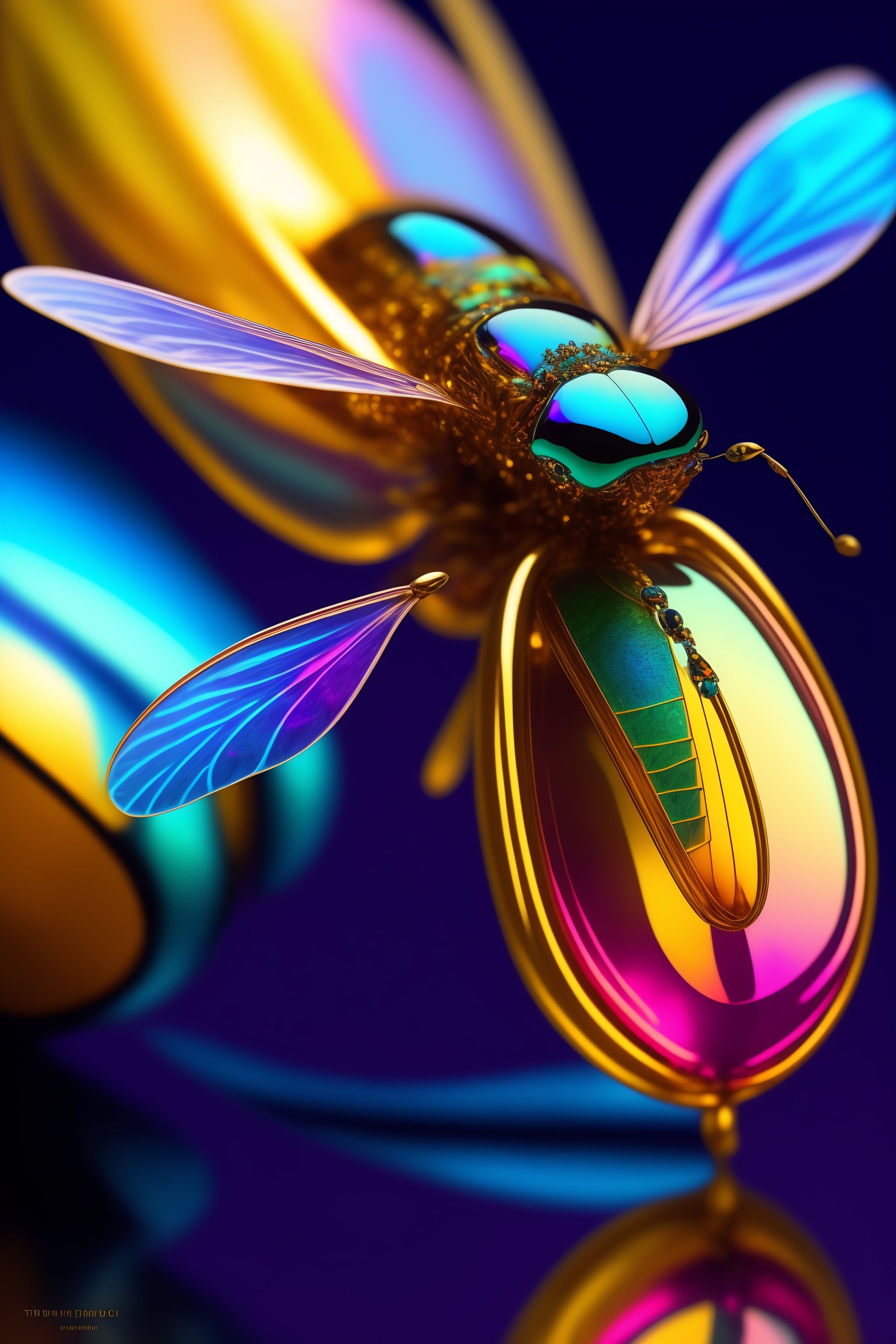 Lexica - Iridescent, flying insect, scales, wings, blues, textured ...