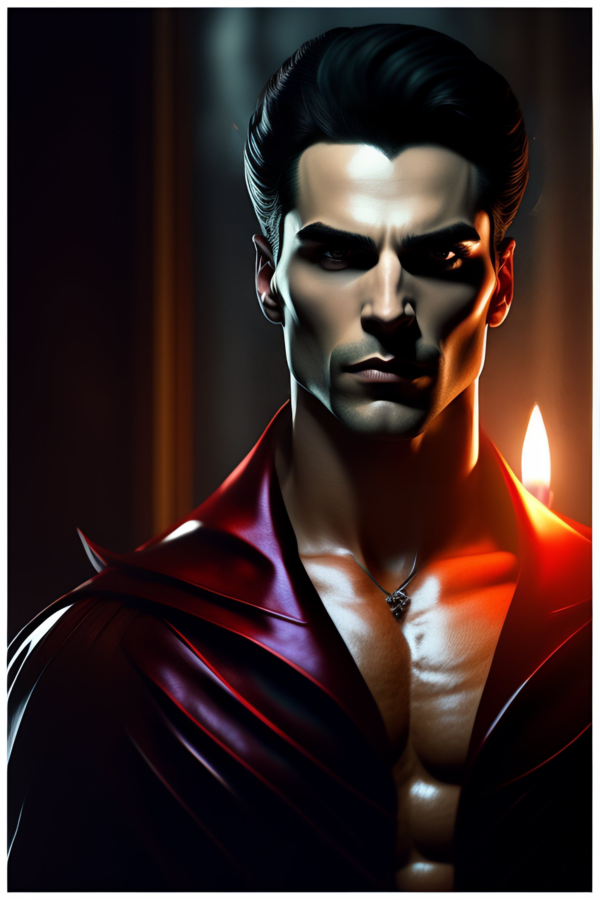 Lexica - A male vampire has long and sharp claws. His hands are black ...