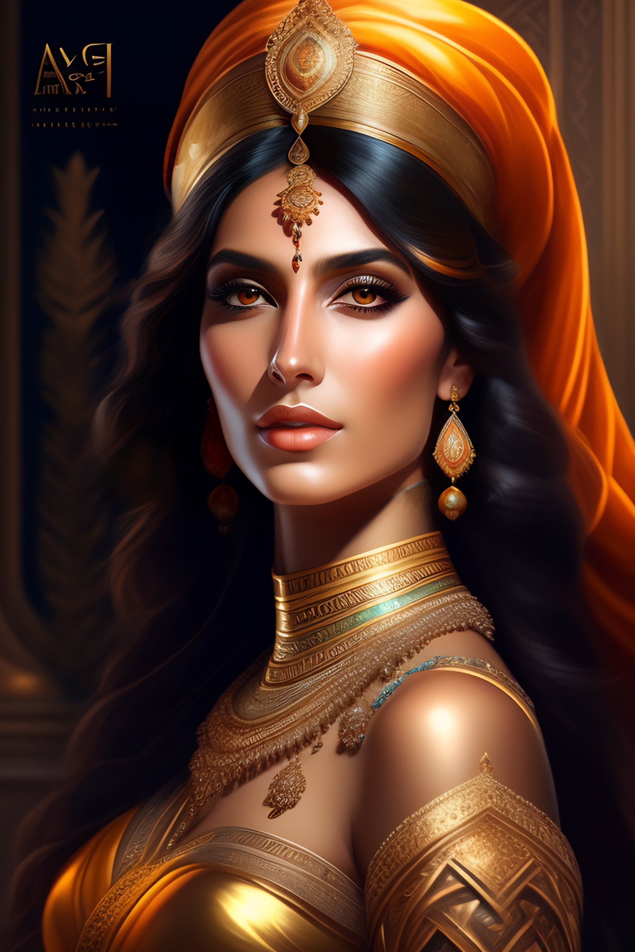 Lexica - Beautiful portrait of an attractive Persian Princess who is an ...