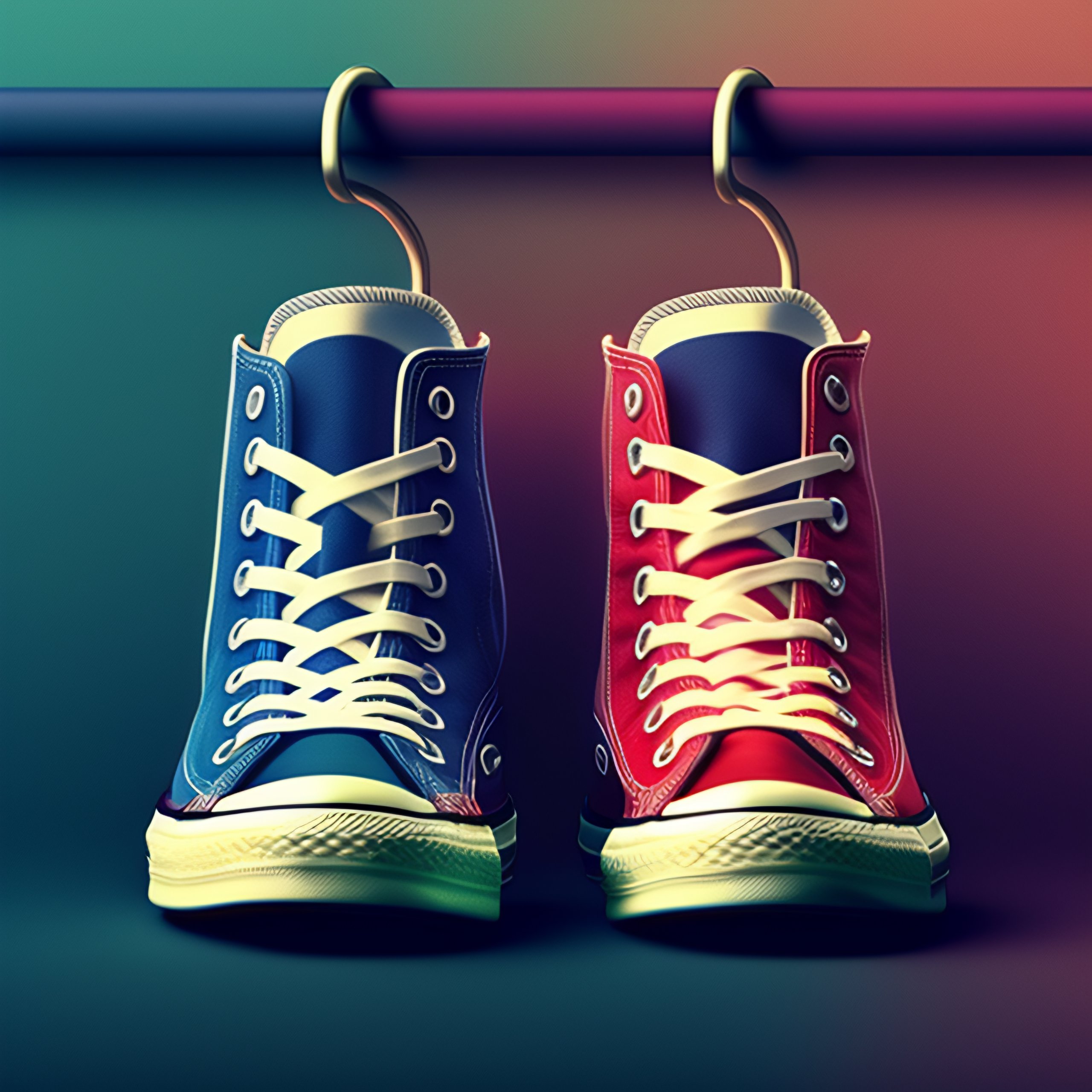 Lexica - Picture of a pair of converse hanging by their shoelaces