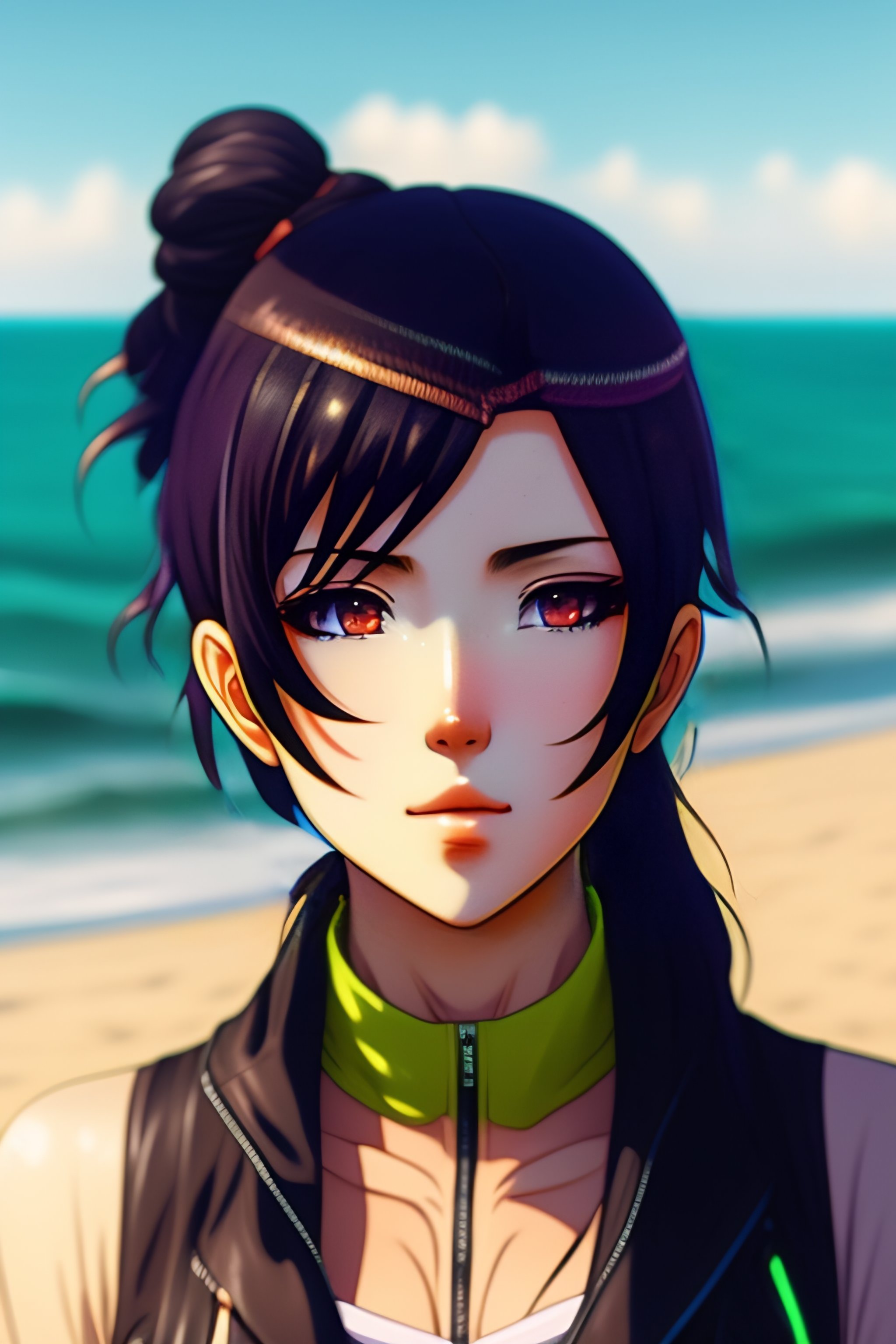 Lexica - 90s anime vintage cute 20 year old fit shy brawny mikasa ...