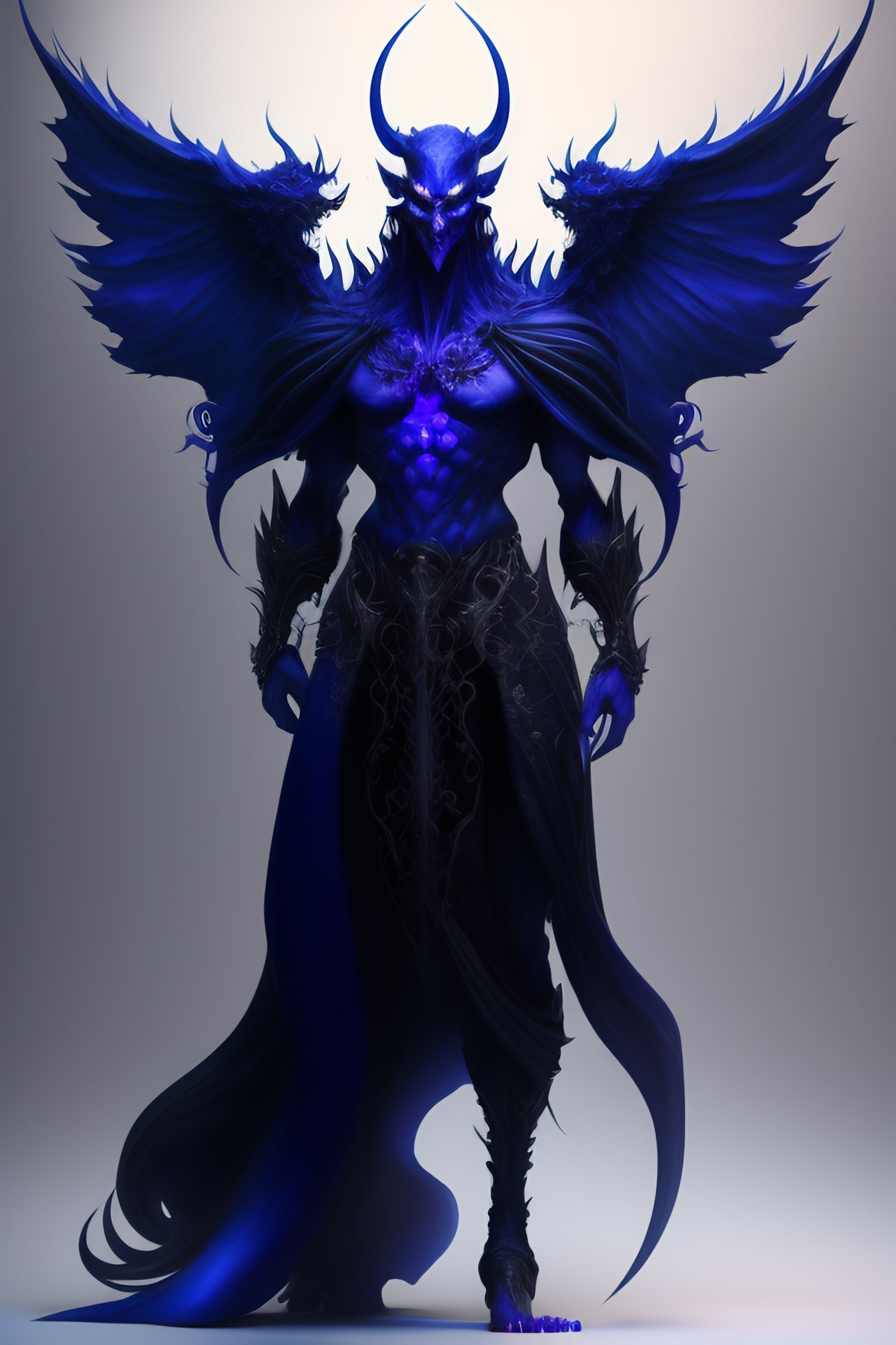 Lexica - Fullbody creature concept demon of envy, looks like a frail ...