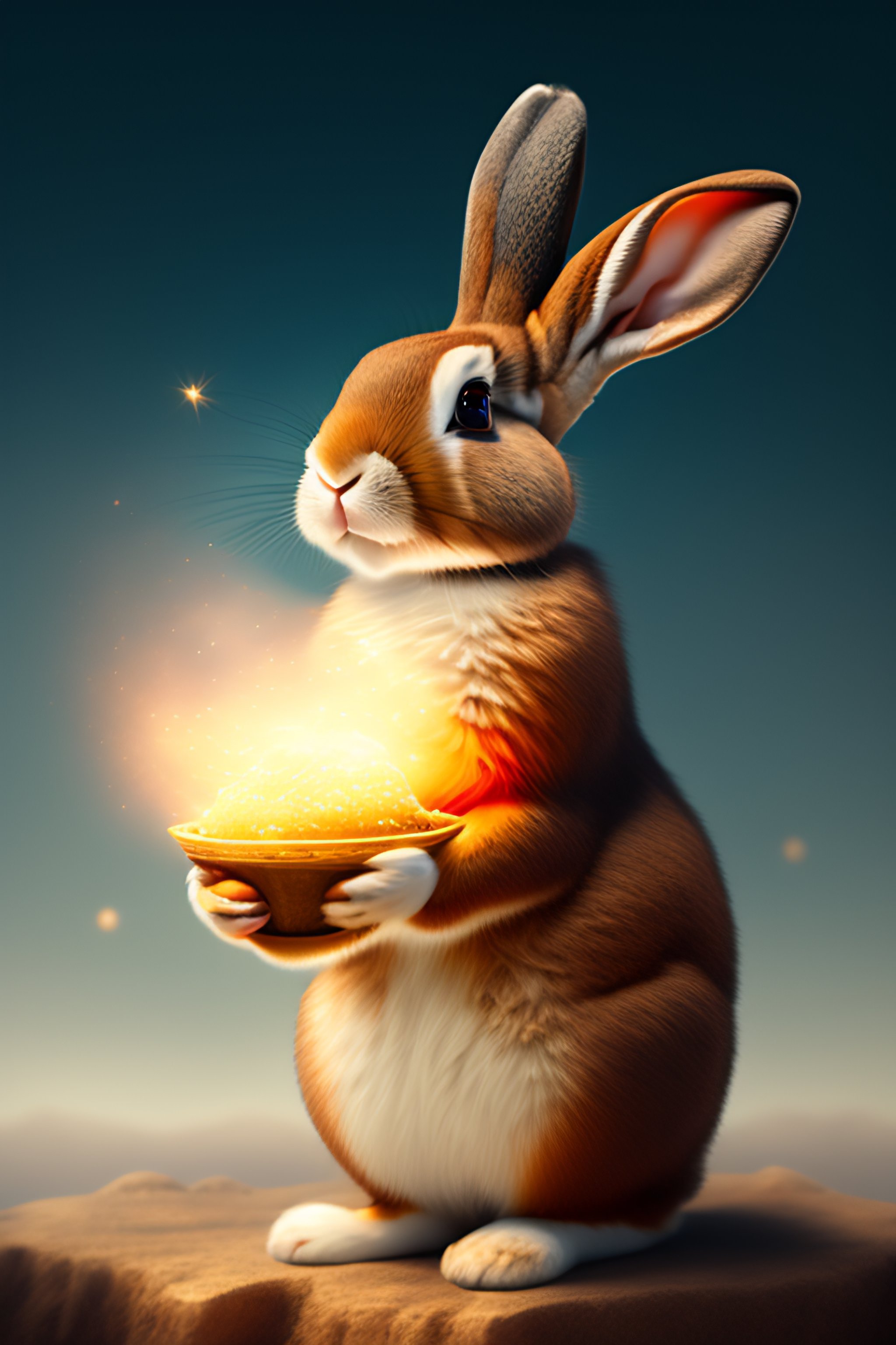 Lexica - An anthropomorphic rabbit artificier