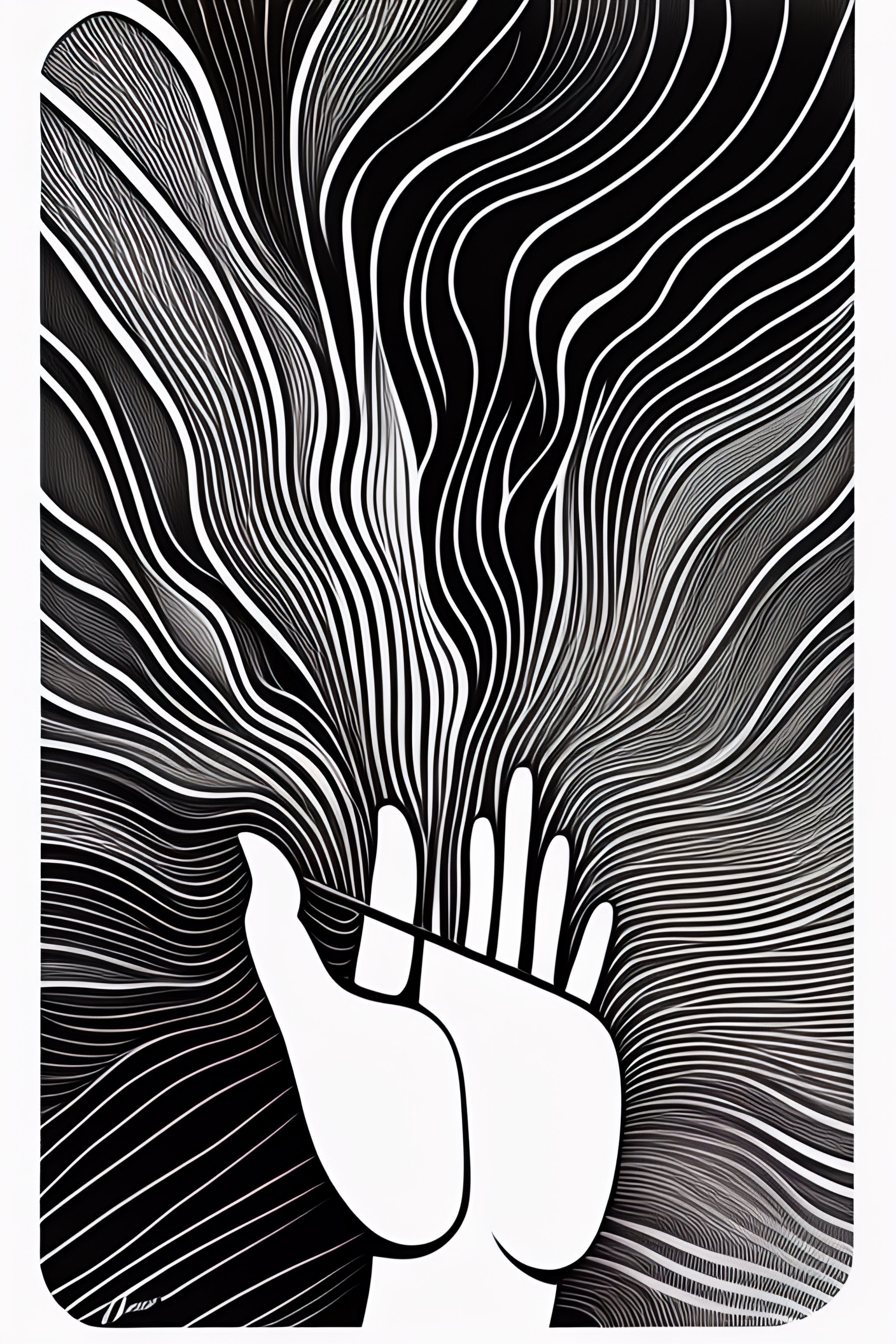 Lexica - Men hands, Pencil art Drawings, single line art, abstract ...