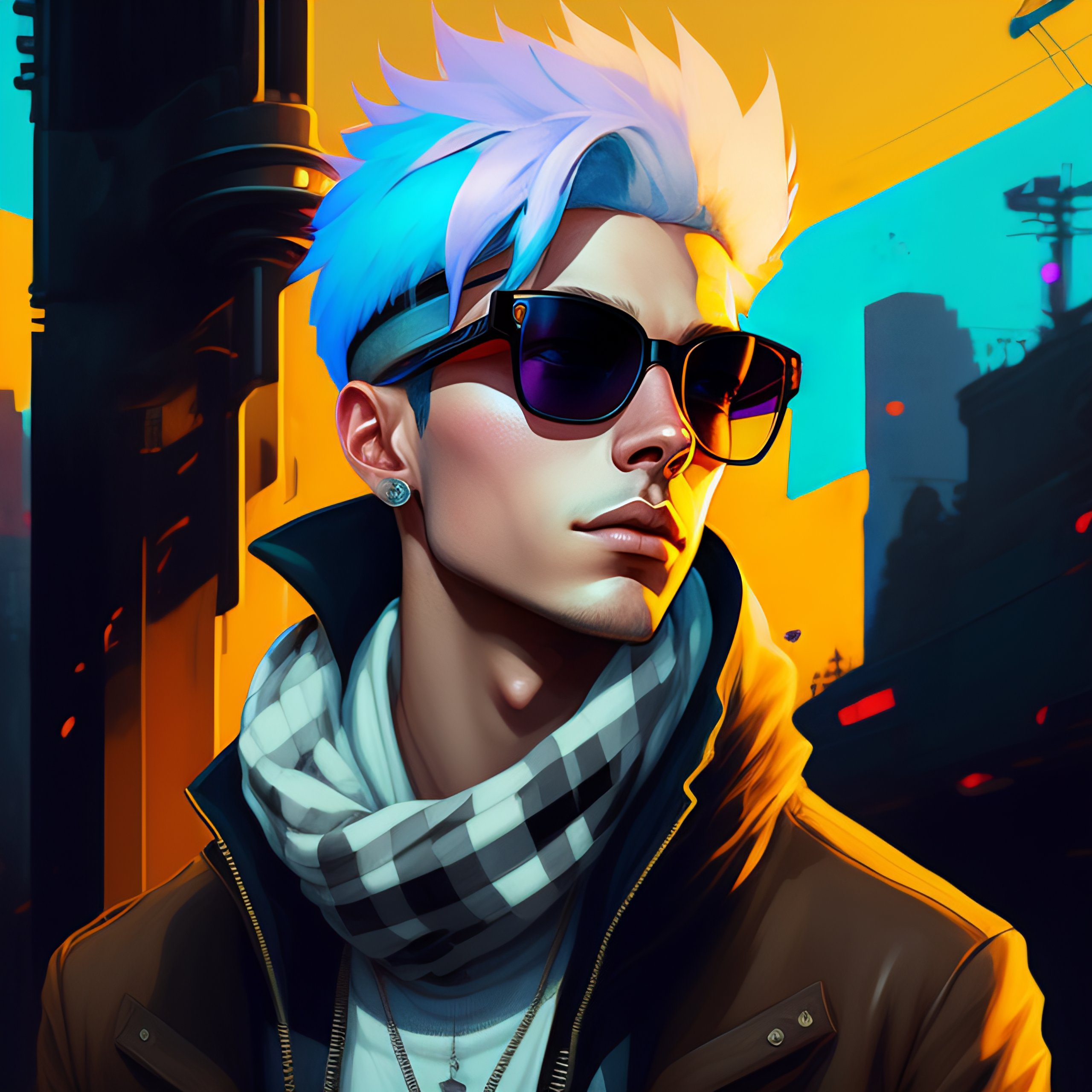 Lexica - Highly detailed portrait of a sewer emo punk man student ...