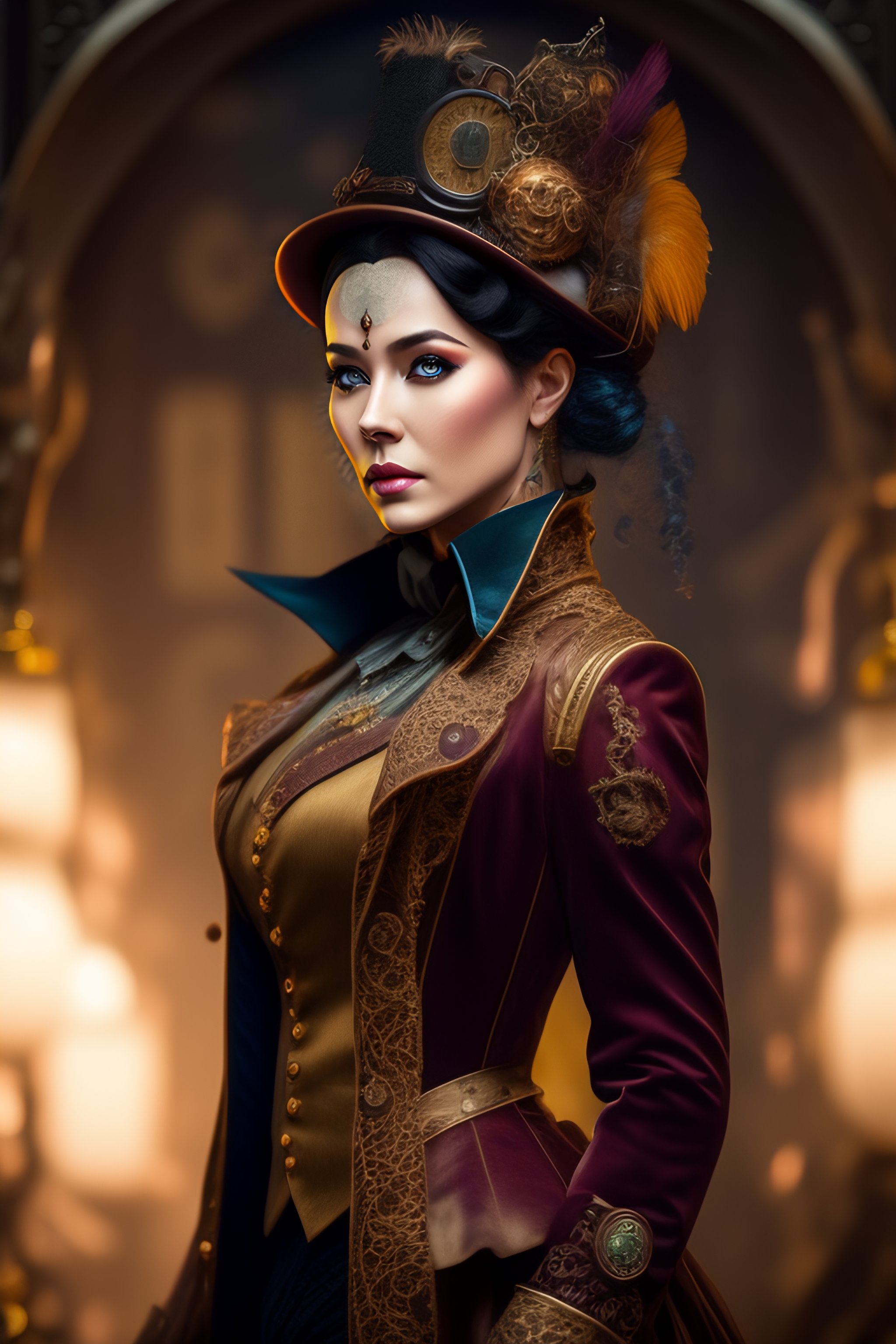 Lexica - Dynamic photography of a crazy female Sherlock Holmes in ...