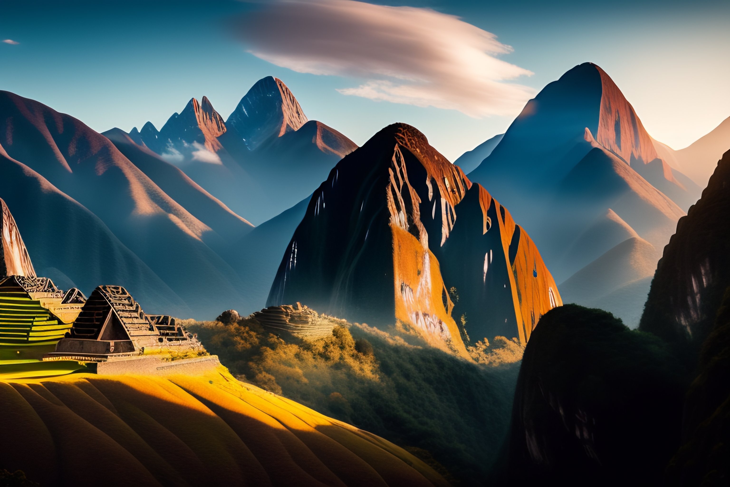 Lexica - Rock based livable city with people, ancient architecture ...