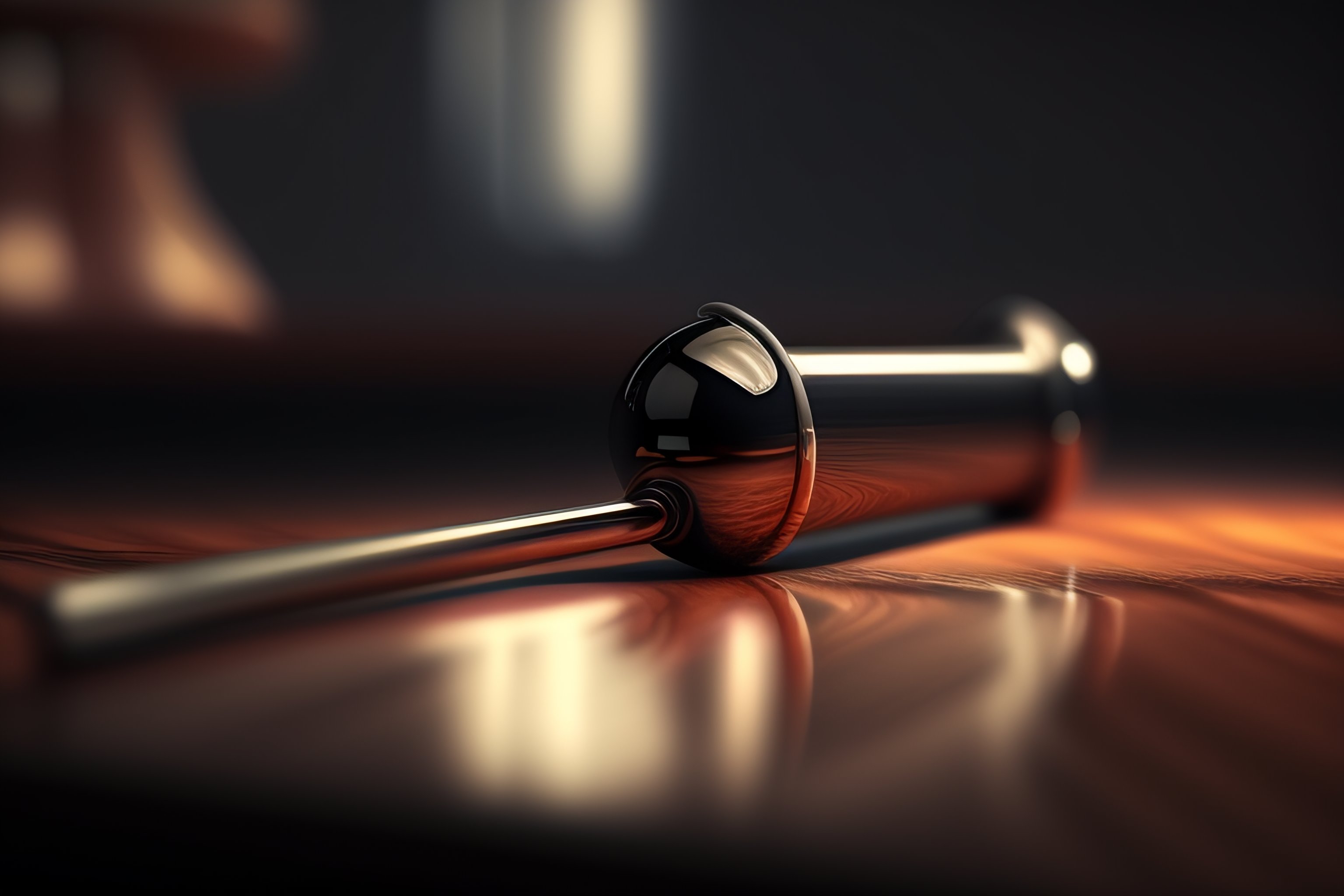 Lexica - A striking fantasy portrait of a single metal rod laying down ...