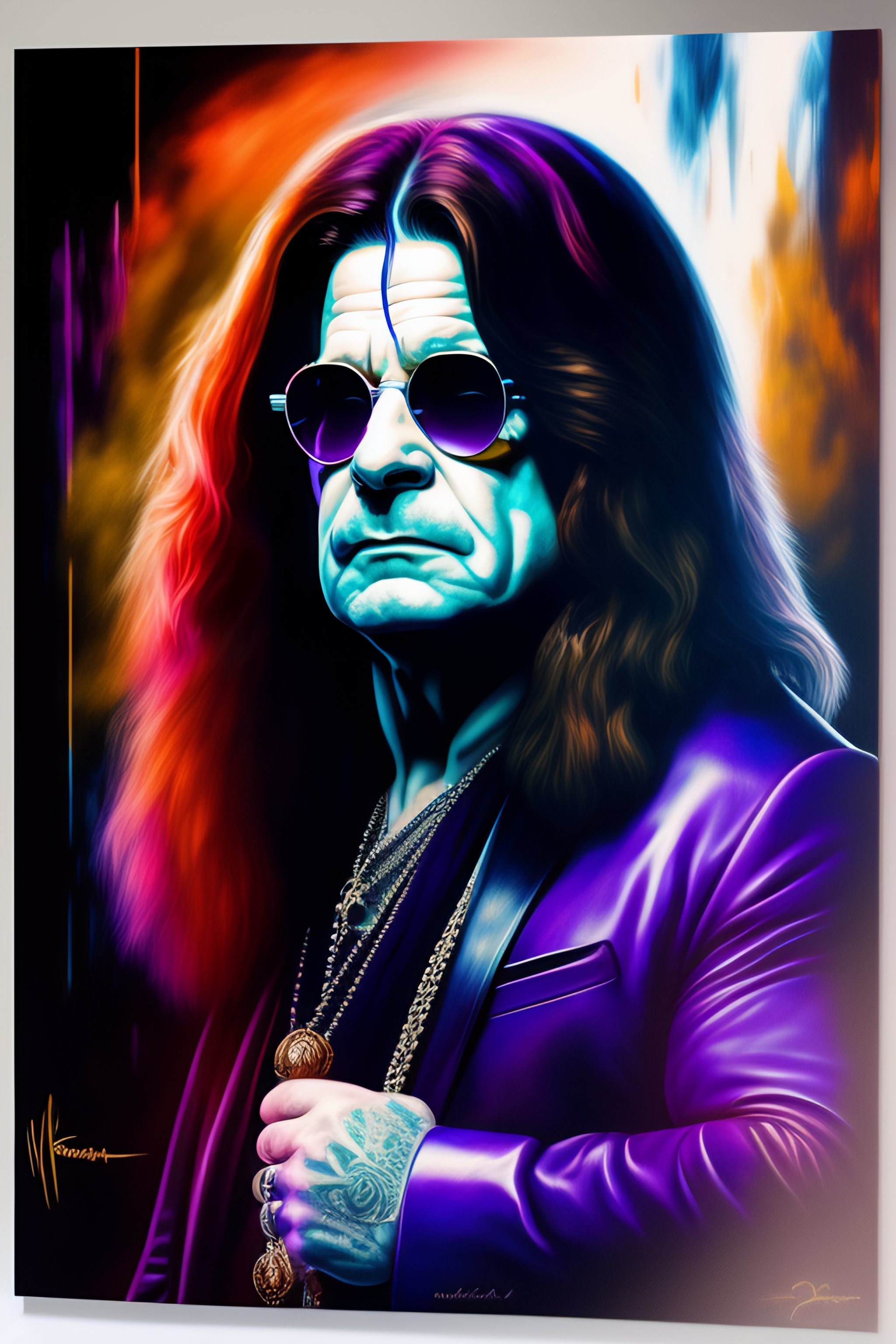 Lexica - Ozzy osbourne, artistic, abstract, sketch, 8 k, high detail,
