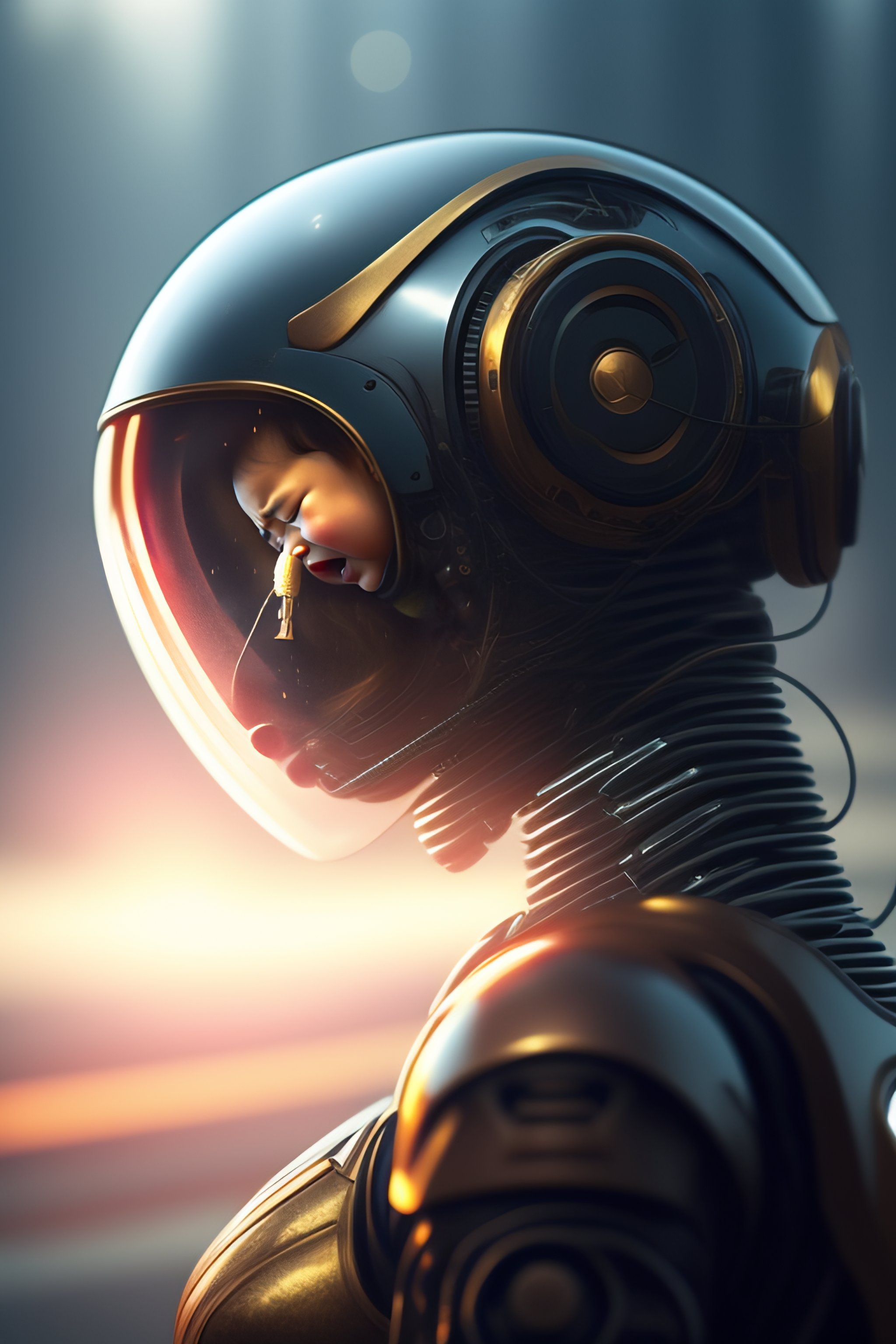 Lexica - Robot crying