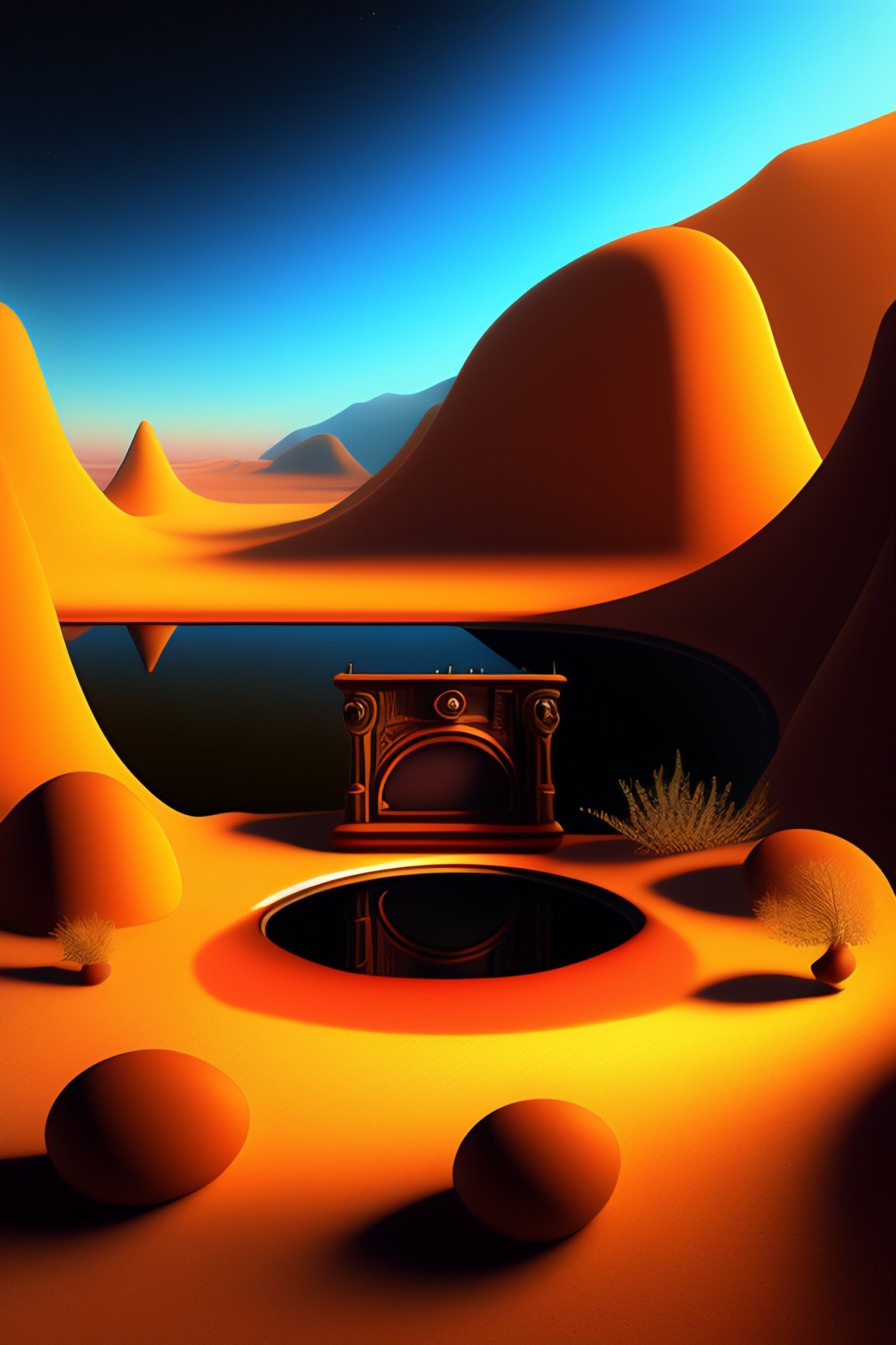 Lexica - Generate a digital image of "The Persistence of Memory" using ...