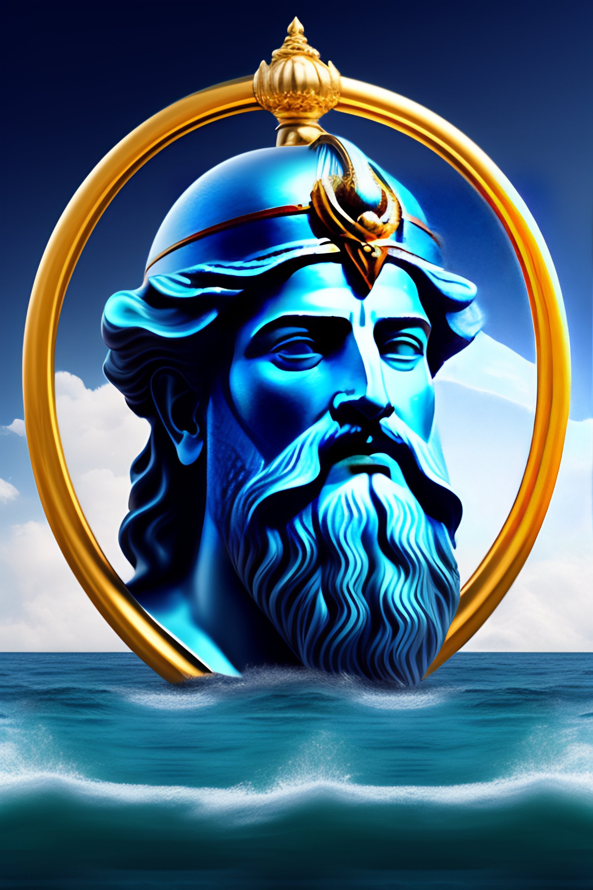 Lexica - Create a logo of poseidon with the name Proseidon