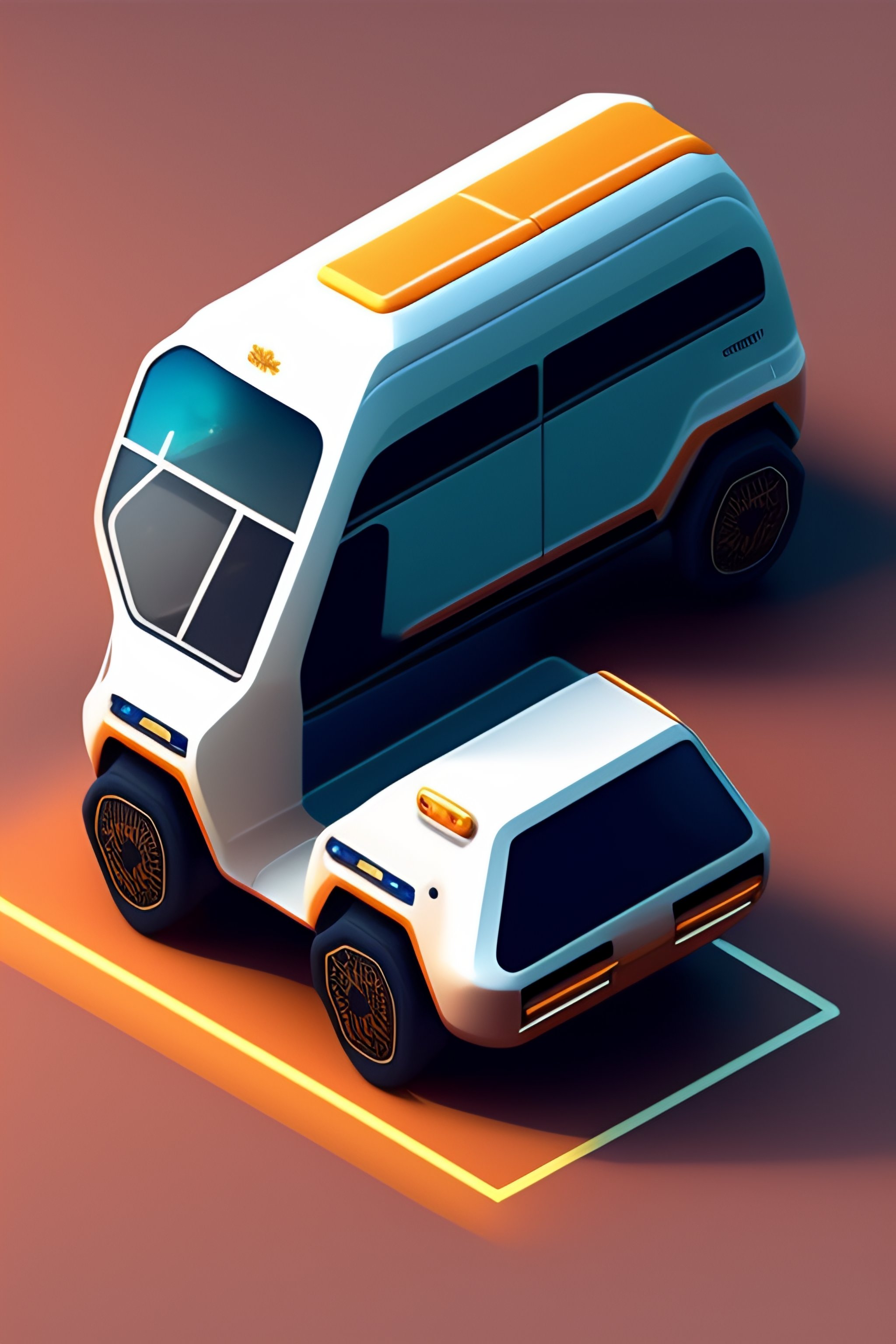 Lexica - Isometric Ev vehicle