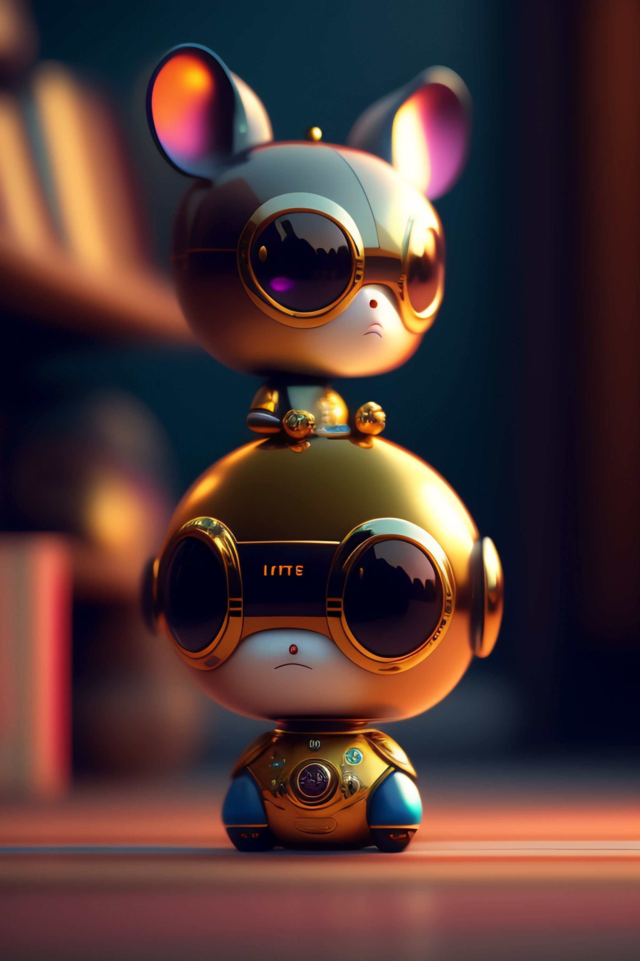 Lexica - Toy art robot thinking about life ,unreal engine, cozy indoor ...