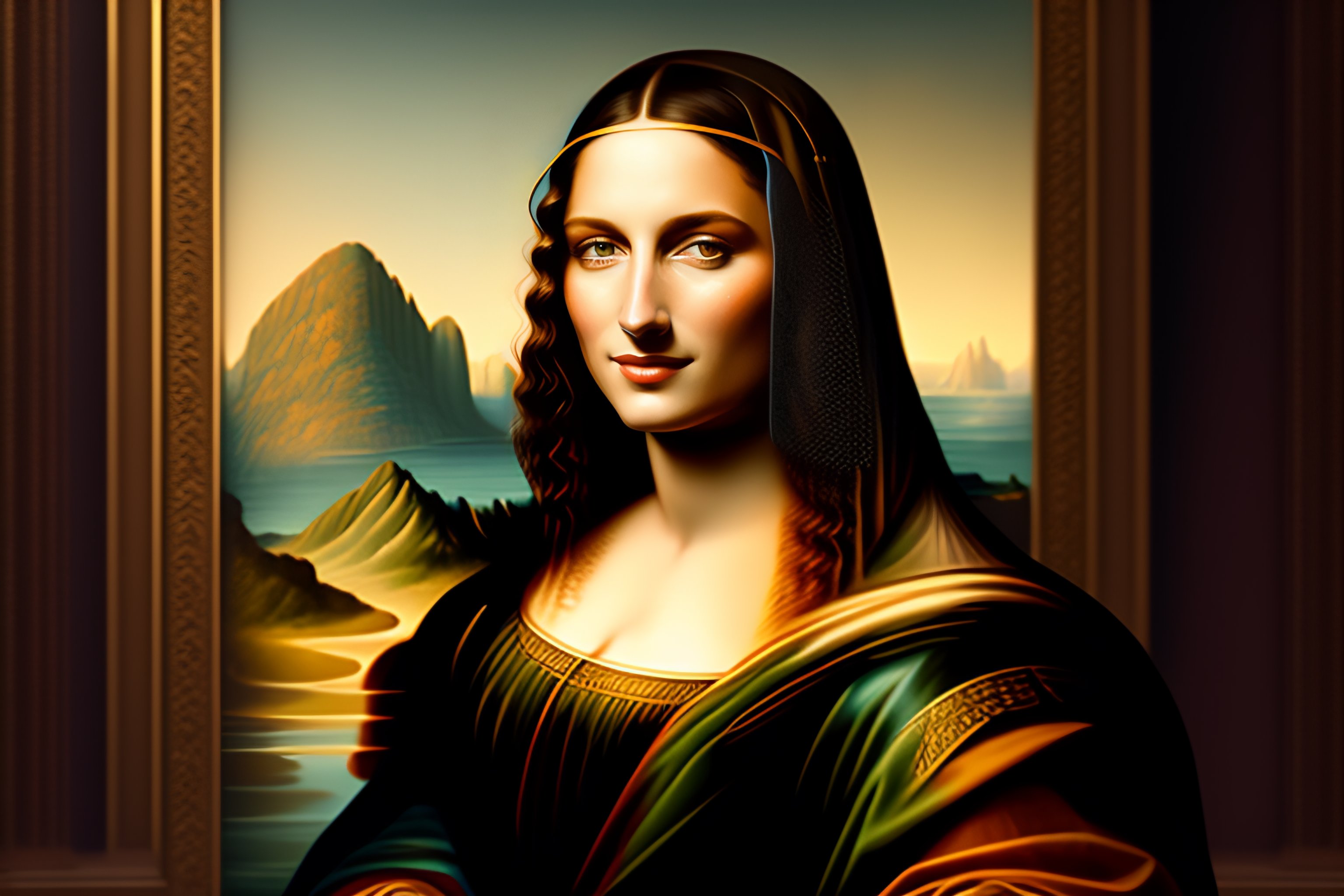 Lexica - Mona Lisa portrait epic composition beautiful detailed and ...