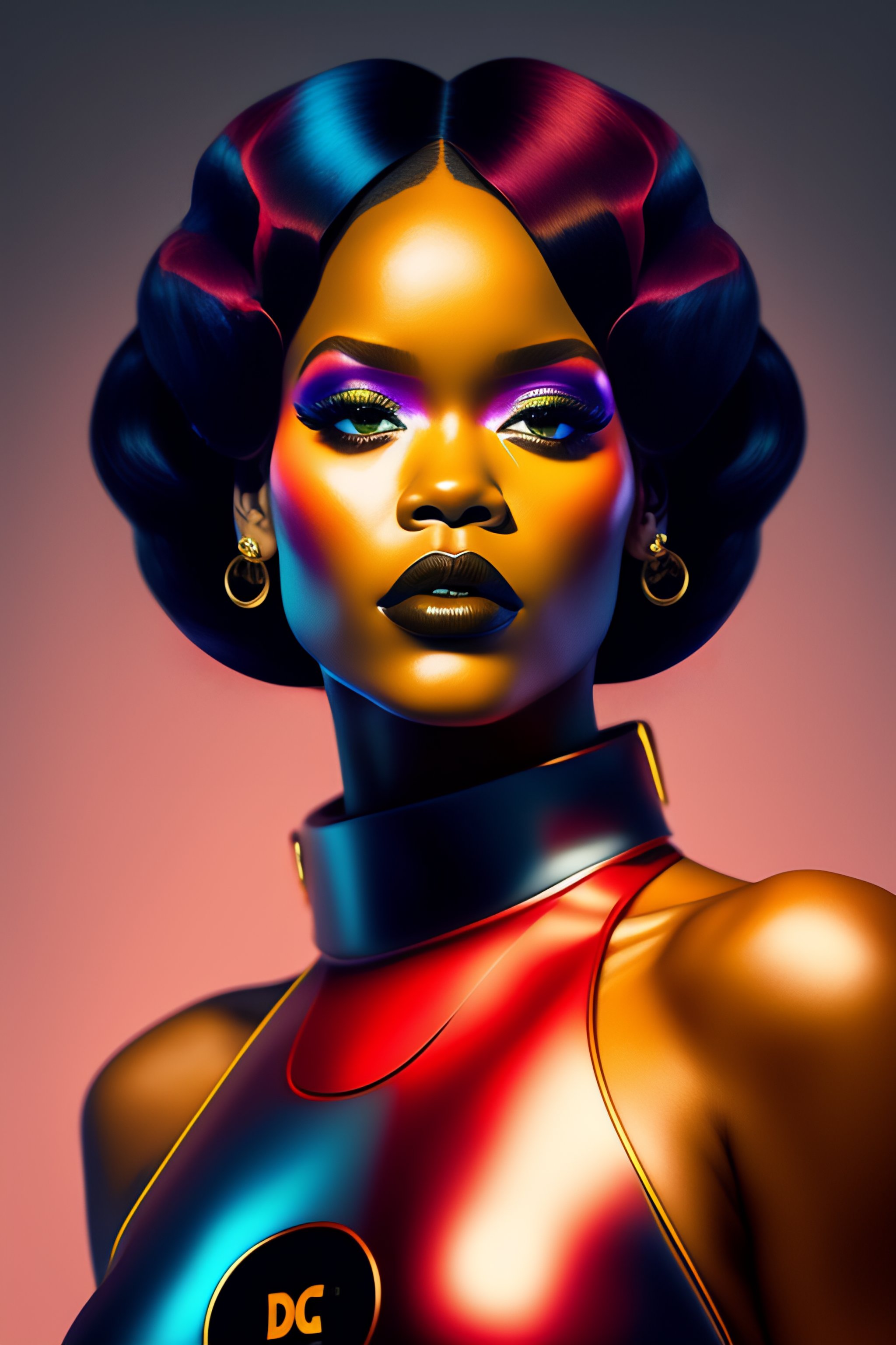 Lexica - “2023 letters Rihanna portrait by Christian Hilfgott Brand ...