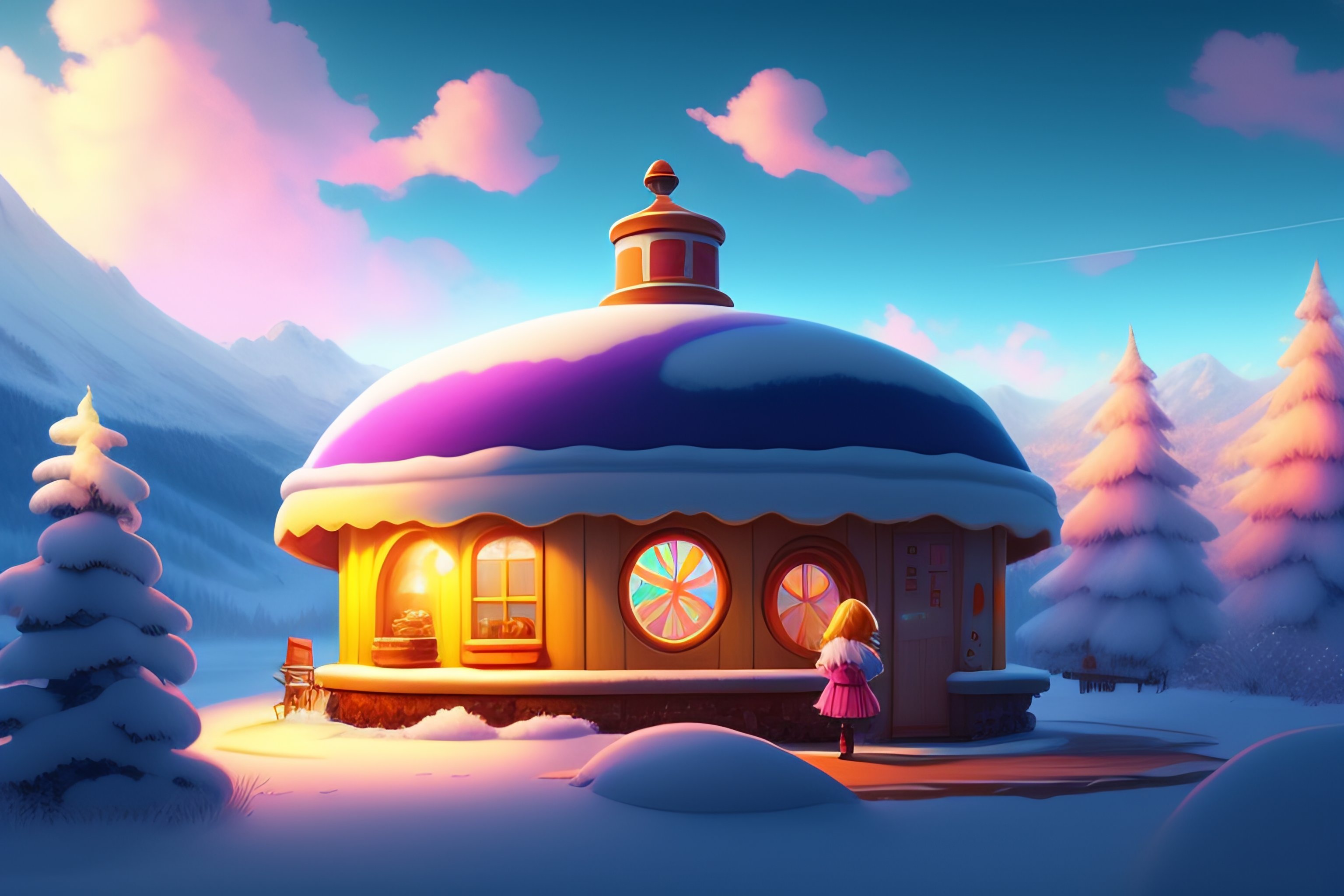 Lexica - Create a high resolution artwork of lofi ,Anime Little Girl is ...