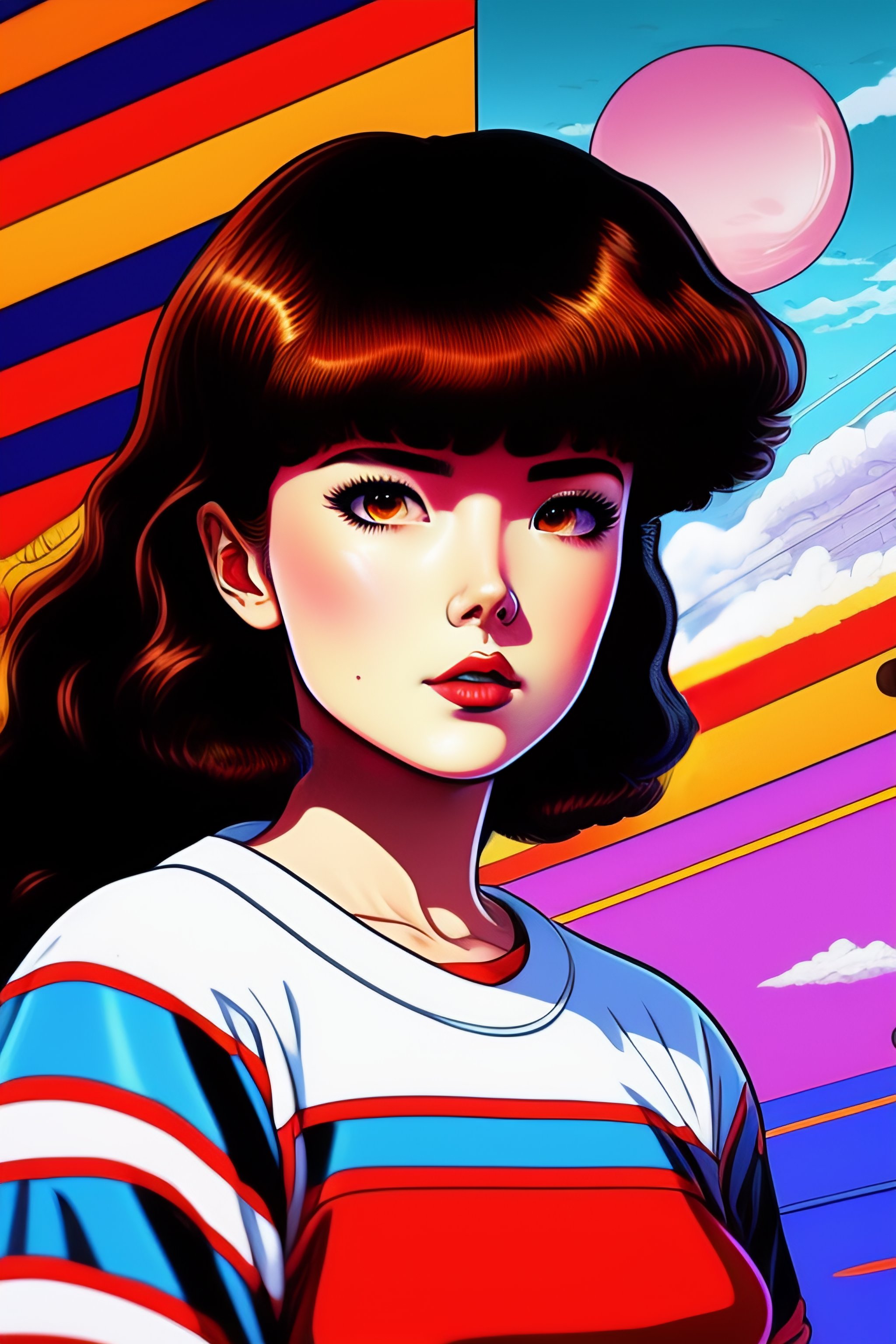Lexica - Stranger things Nancy in the style of 90's vintage anime ...