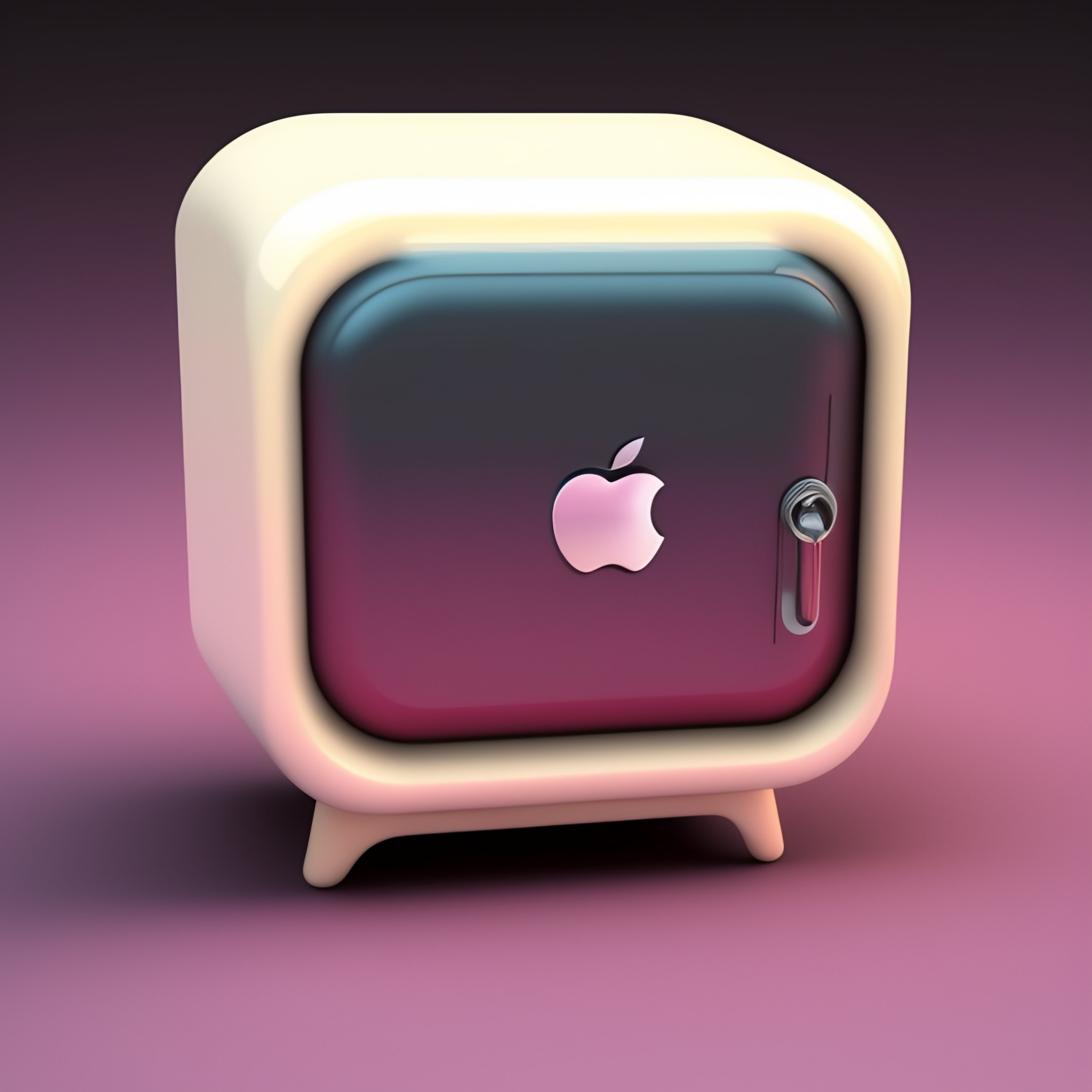 Lexica - 3D retro tiny cute original Apple Mac II render