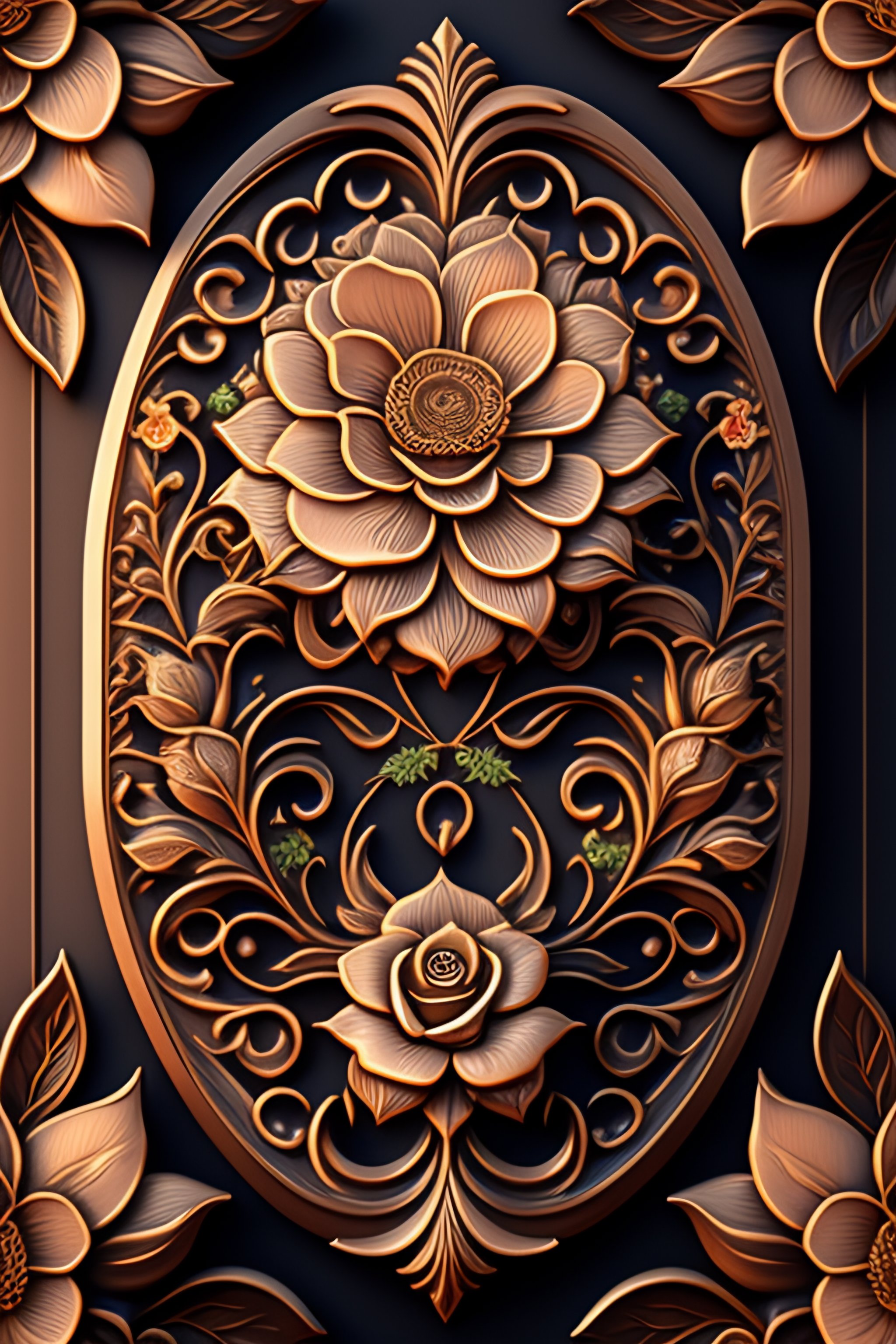 Lexica - Beautiful symmetrical decorative ornament with classical ...