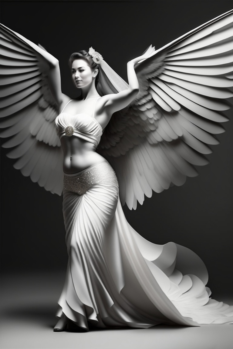 Lexica - Pencil grayscale, full body, dynamic pose, theatrical lighting, toga, beautiful woman ...