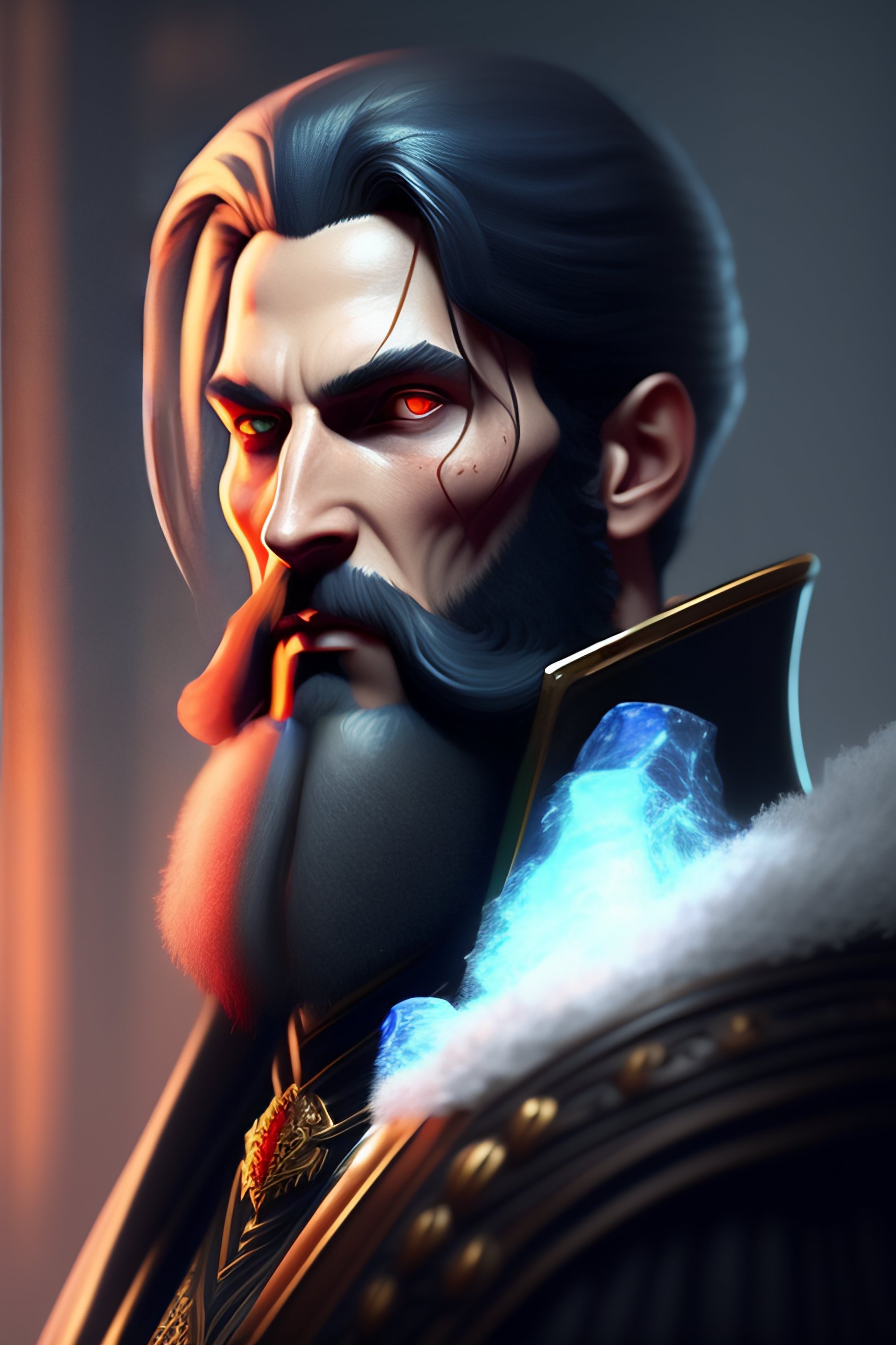 Lexica - Evil Rasputin with a bag of white powder, necromancer, evil ...