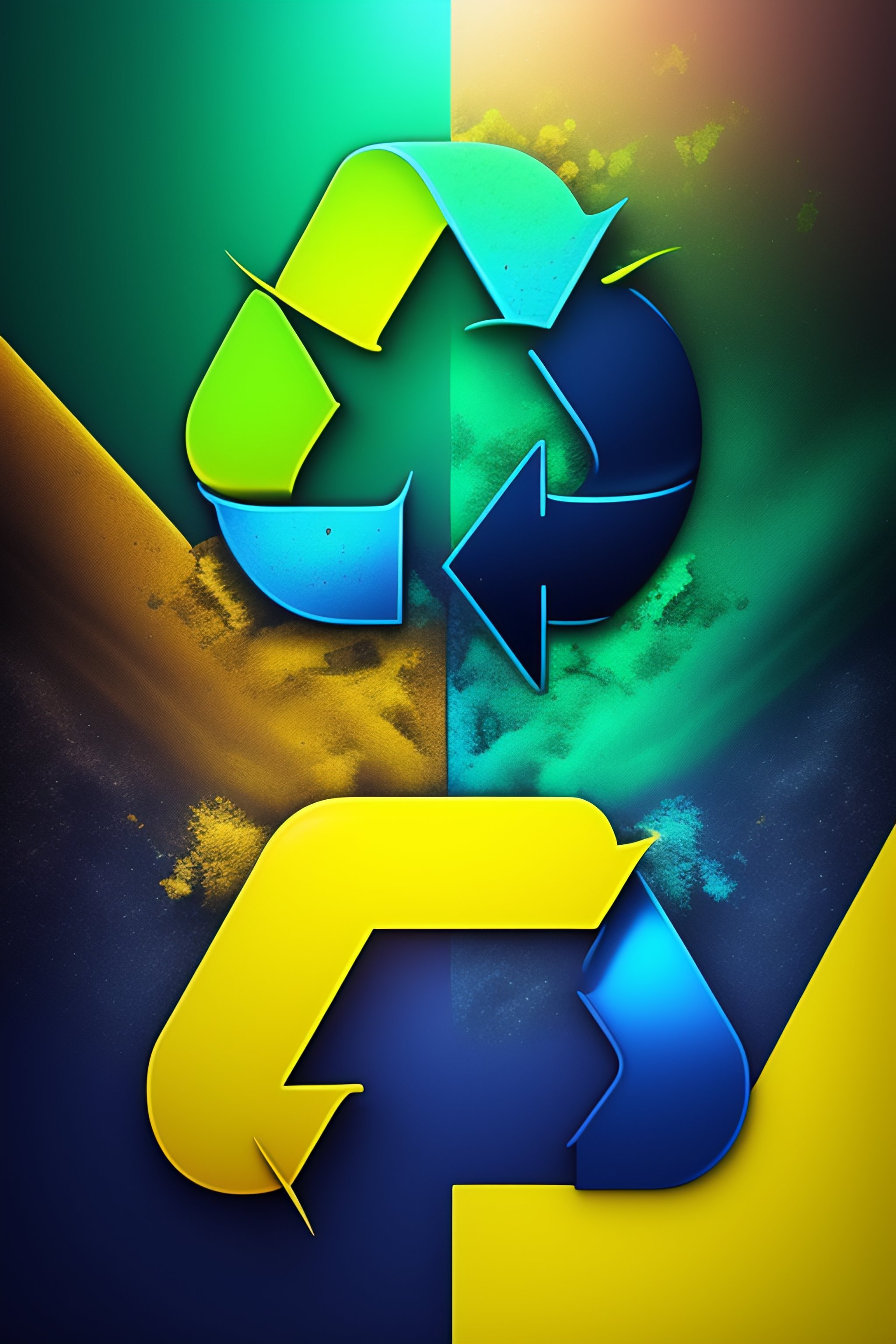 Lexica - Cover facebook, EPS Recycling, Awareness poster design, bleu ...