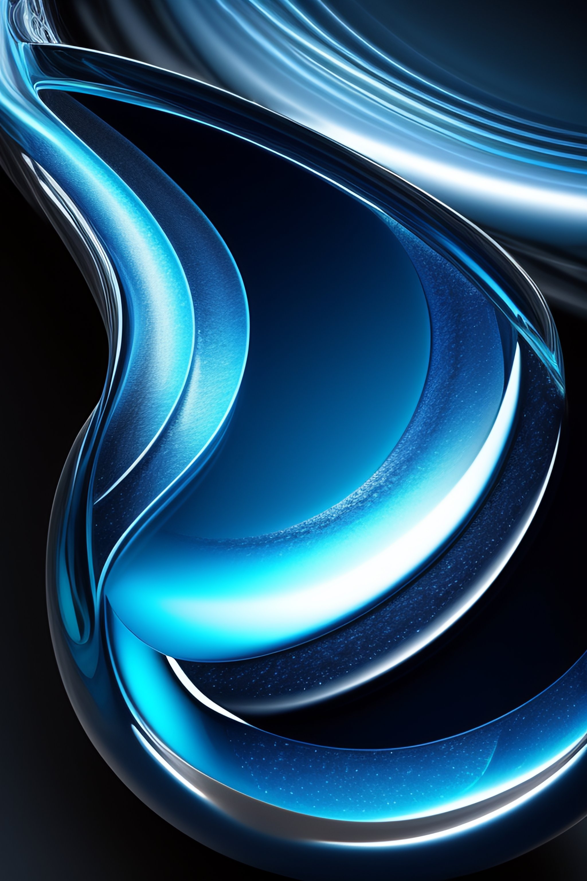 Lexica - Glass effect background black and blue