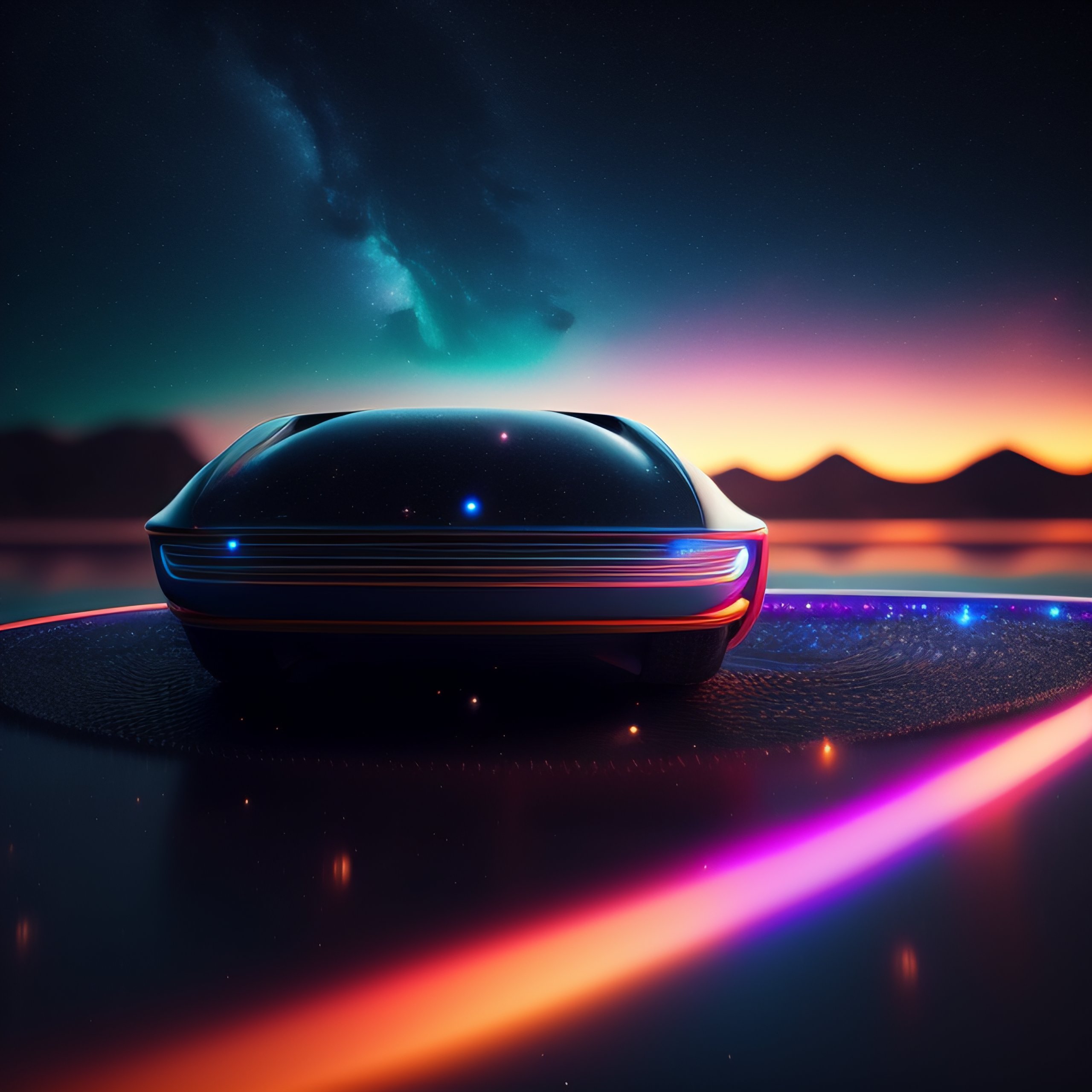 Lexica - Beautiful image of many car tires floating in the dark deep ...