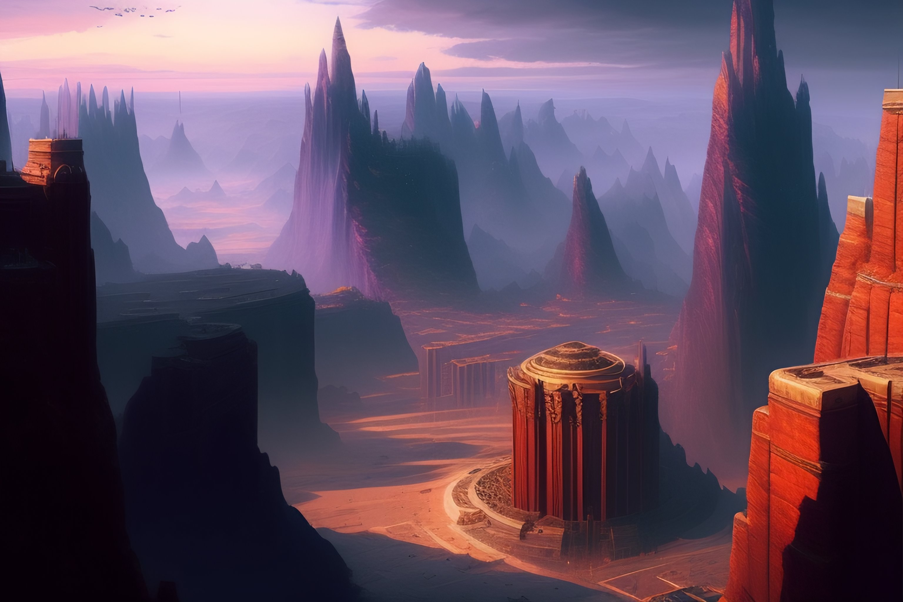 Lexica - Capital city, fantasy, matte painting by marc simonetti ...