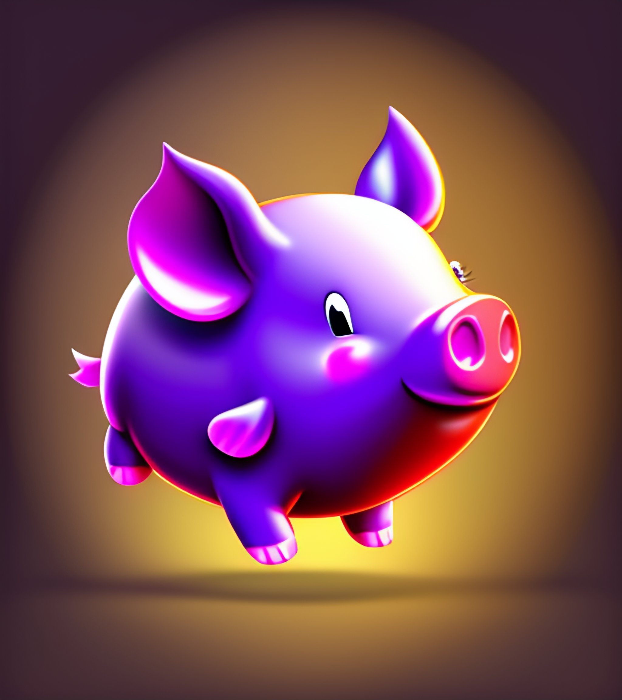 Lexica - Cute flying pig with wings, gambling at casino , cartoon logo ...
