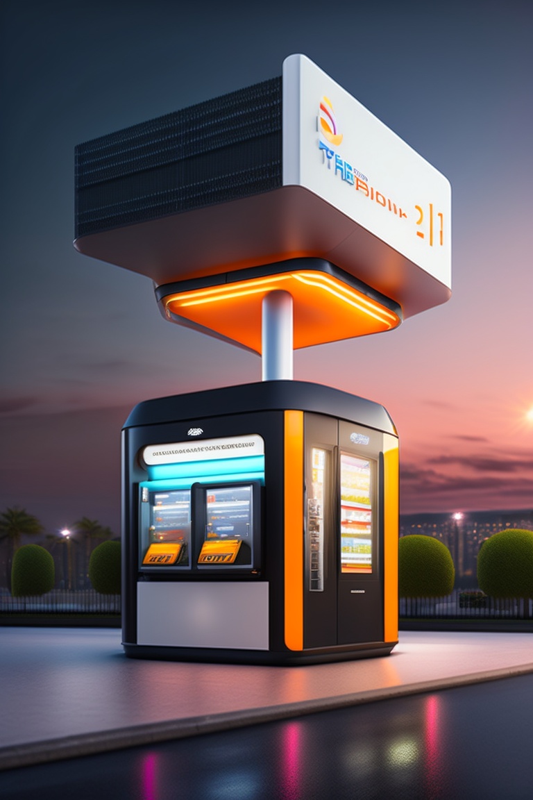 Lexica - Modern service station for electric vehicle with 20 stations ...