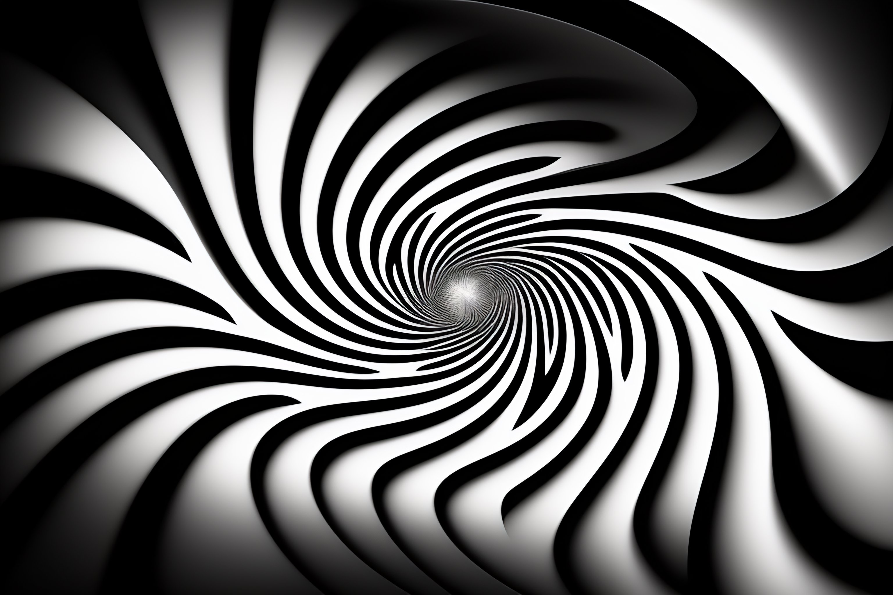 Lexica - 7D Abstract illusion black white design