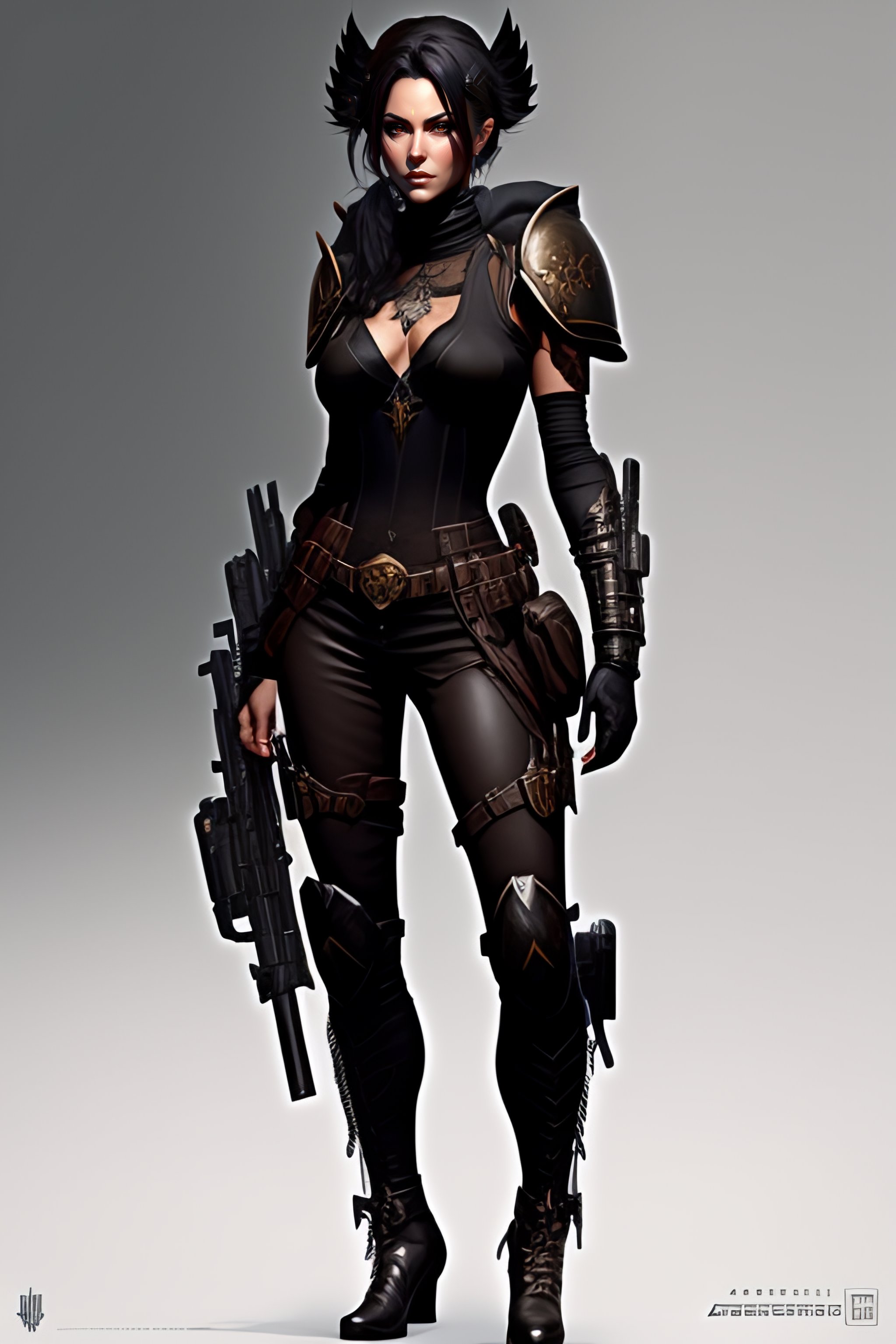 Lexica - Woman gothic necromancer summoner, Wolfenstein character ...