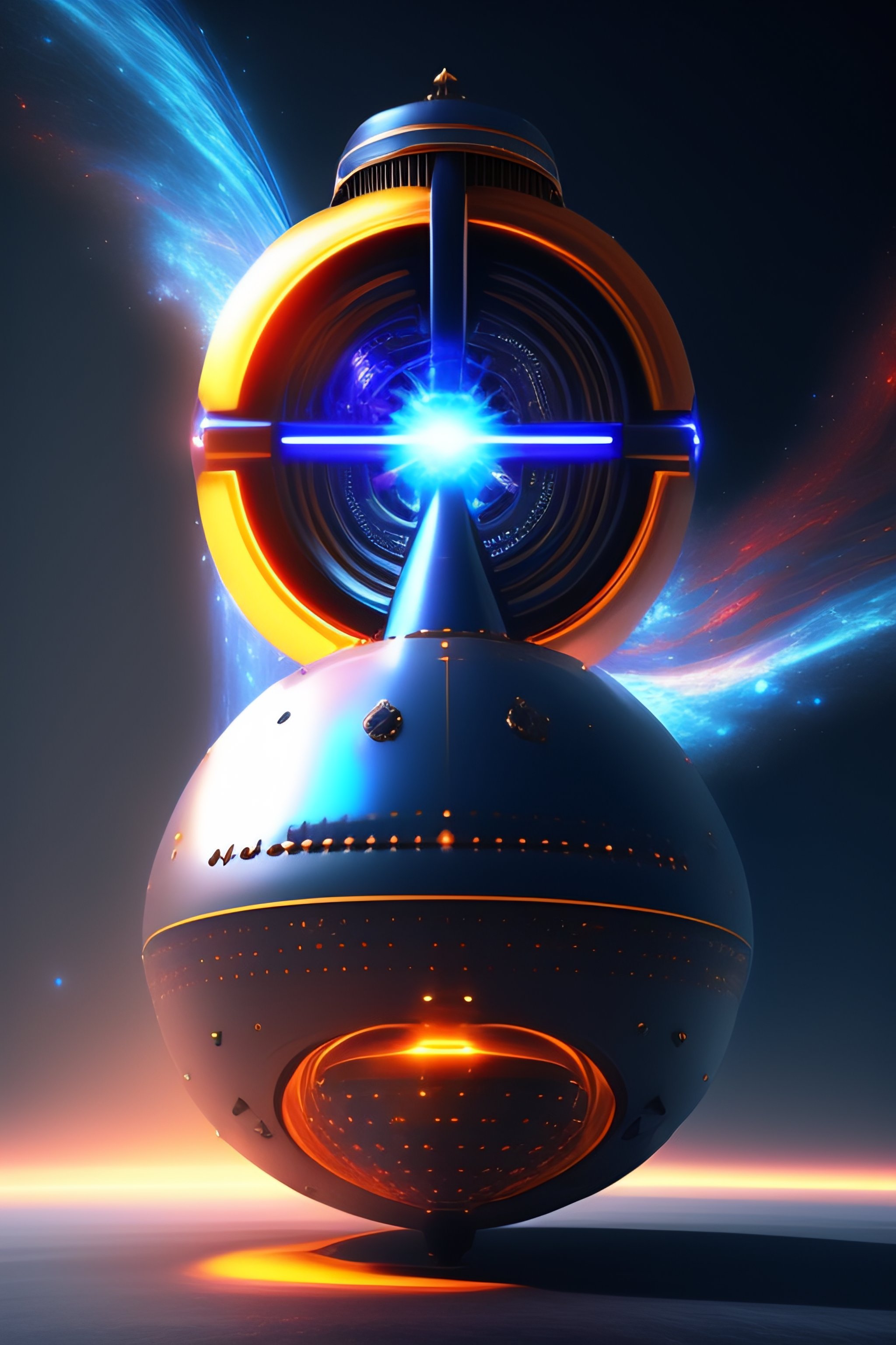 Lexica - Fusión nuclear particles blue unreal engine design quantum ...