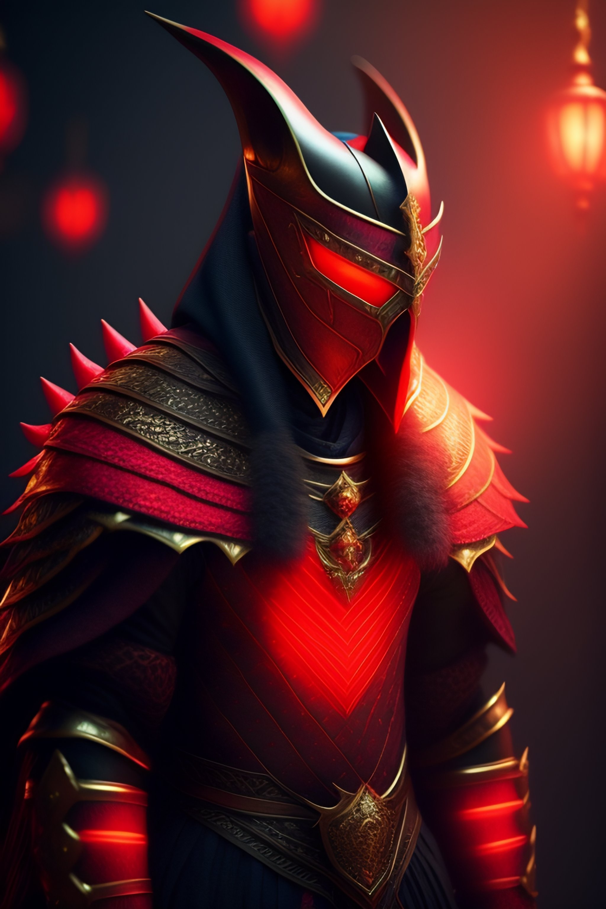 Lexica - Mysterious ,strange mask, wizard ,runes on clothing, dragon ...