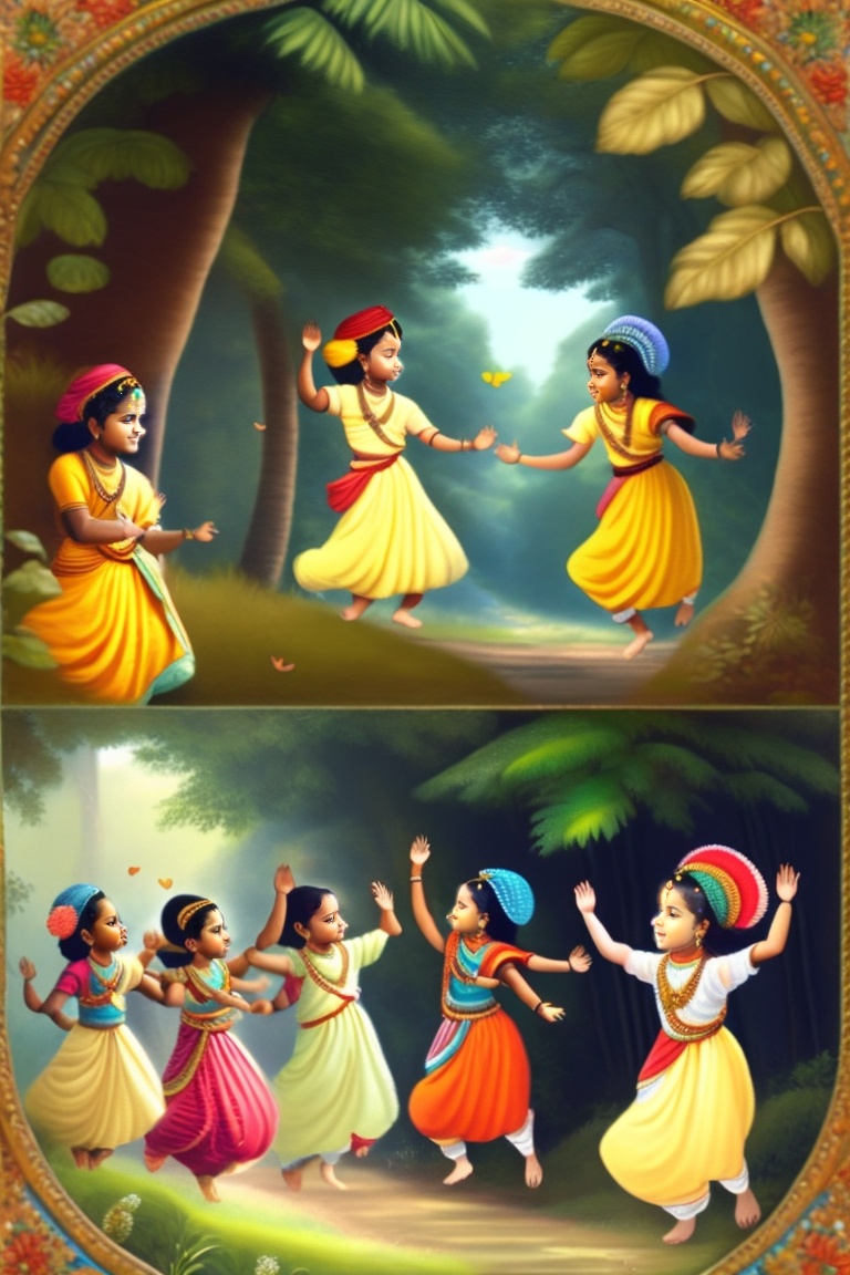 Lexica - Open on a shot of a lush forest. * The camera pans down to ...