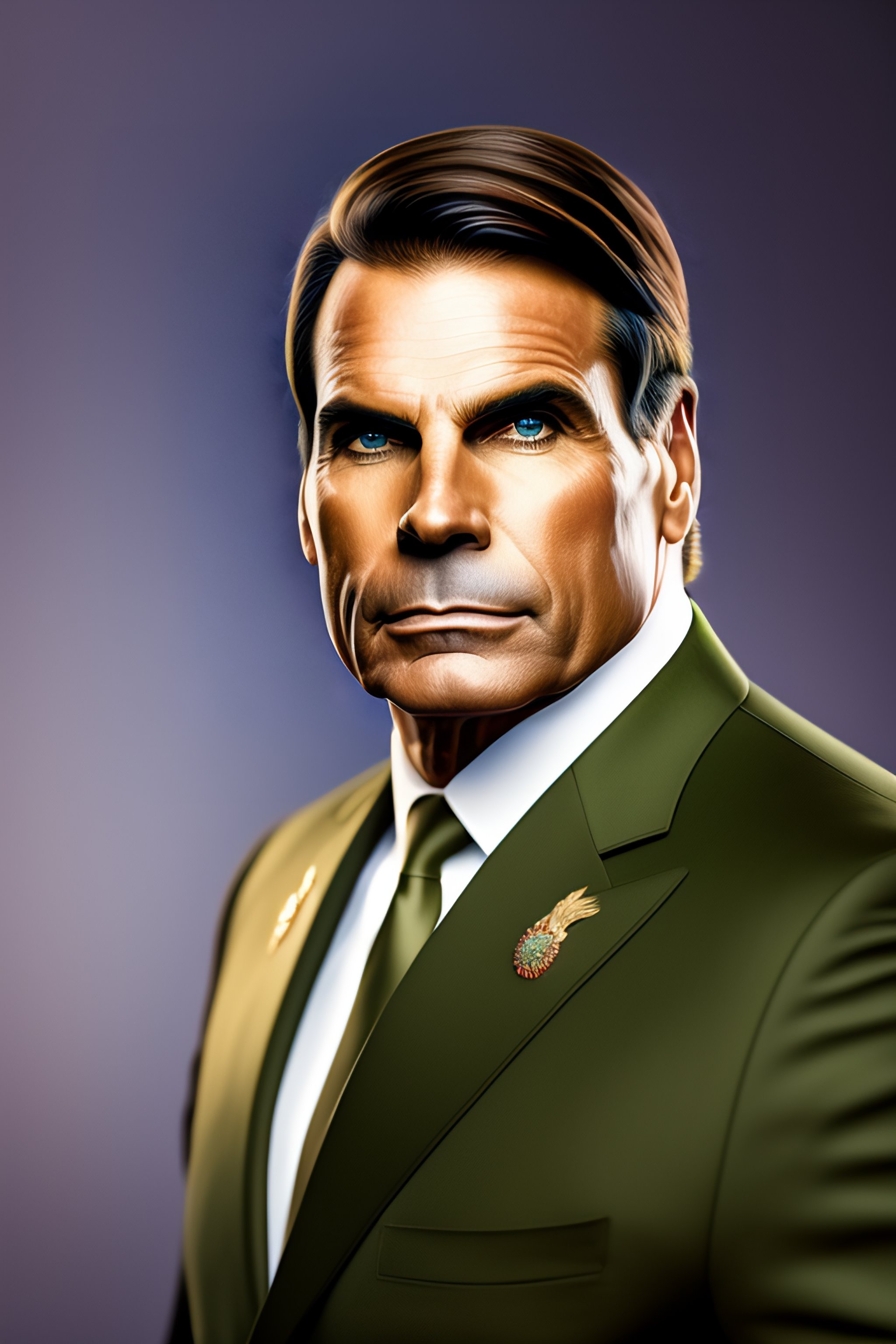 Lexica - A full-body portrait of Brazilian President Jair Bolsonaro ...