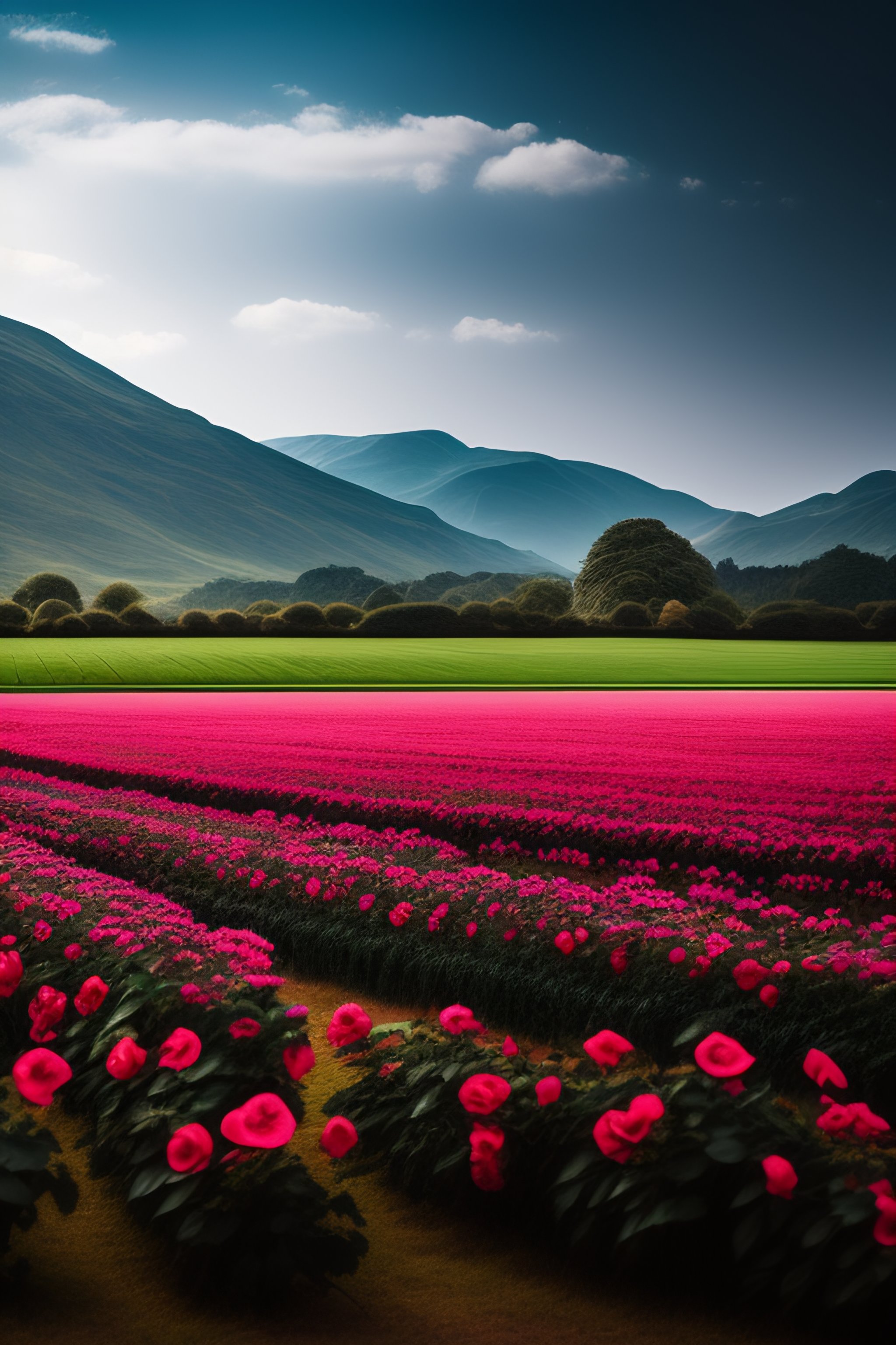 Lexica - A field of black roses