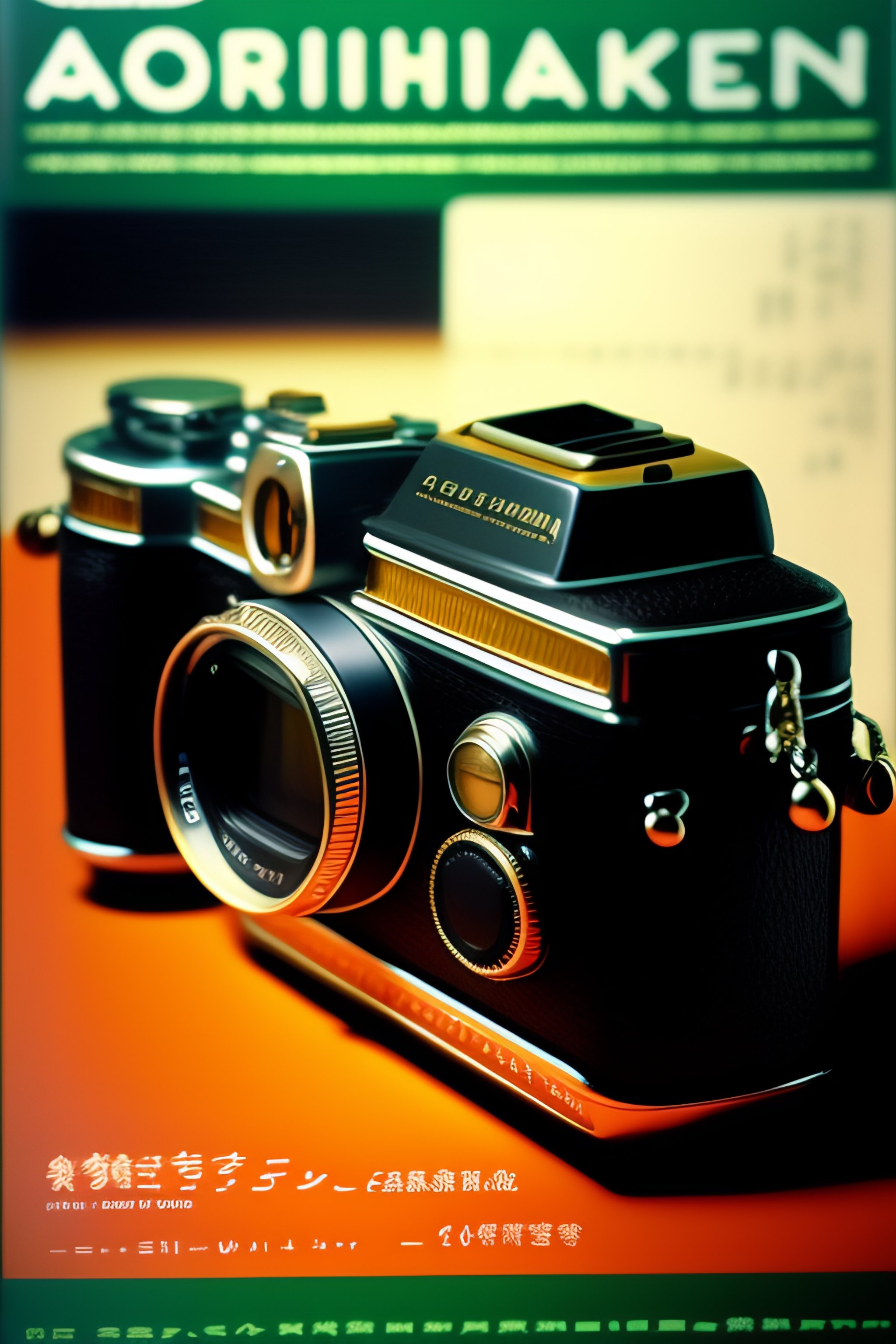 Lexica - Slr camera advertisment, still life, 1 9 7 0 s japan shouwa ...