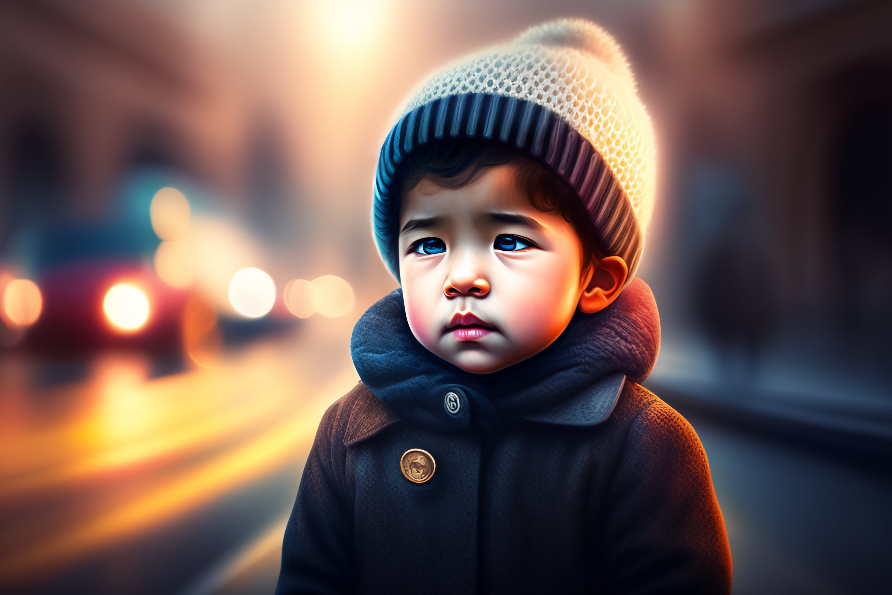 Lexica - Small child, exhibition, surreal, highly detailed, sharp focus ...