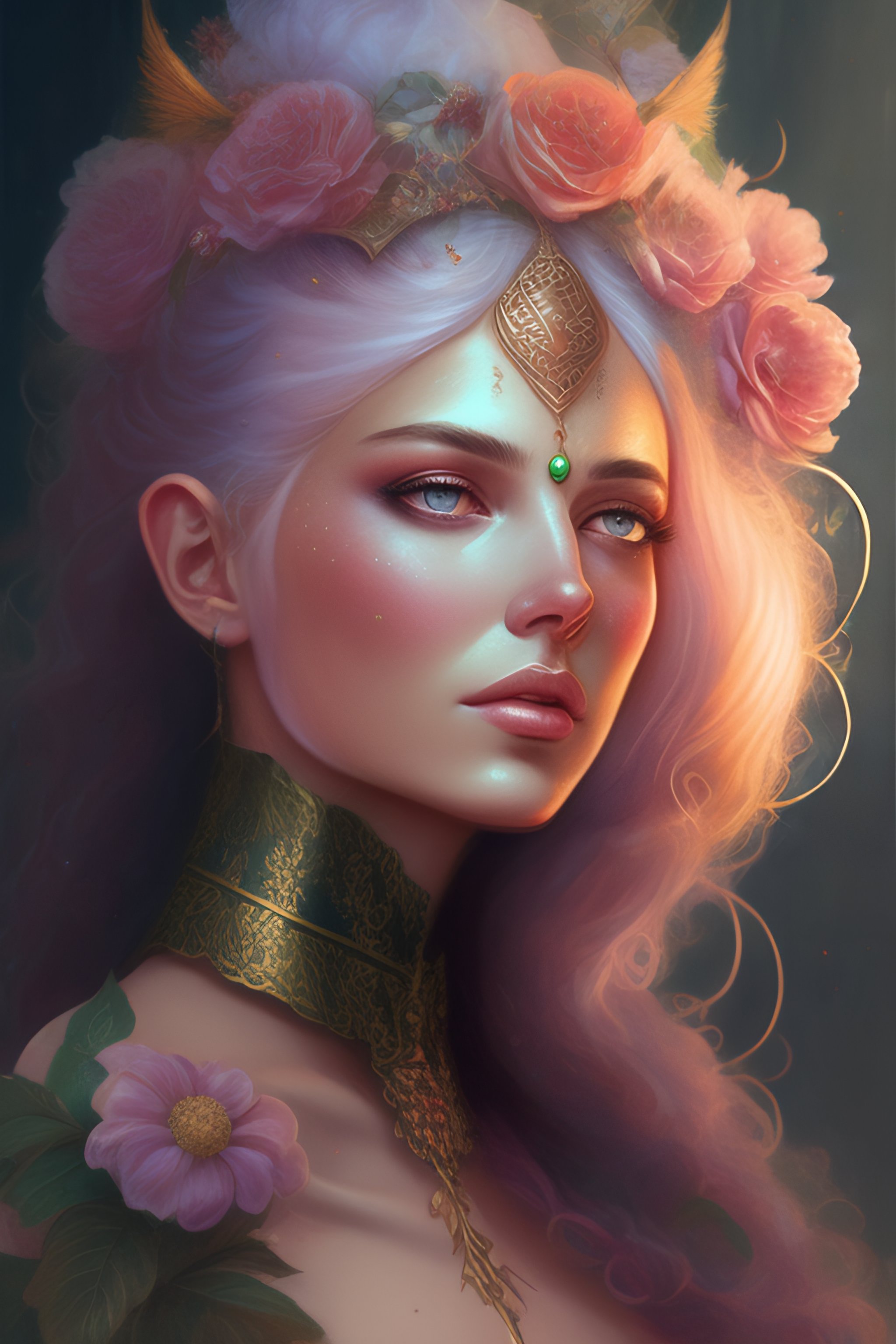 Lexica - A beautiful detailed front view portrait of a dead rotten ...