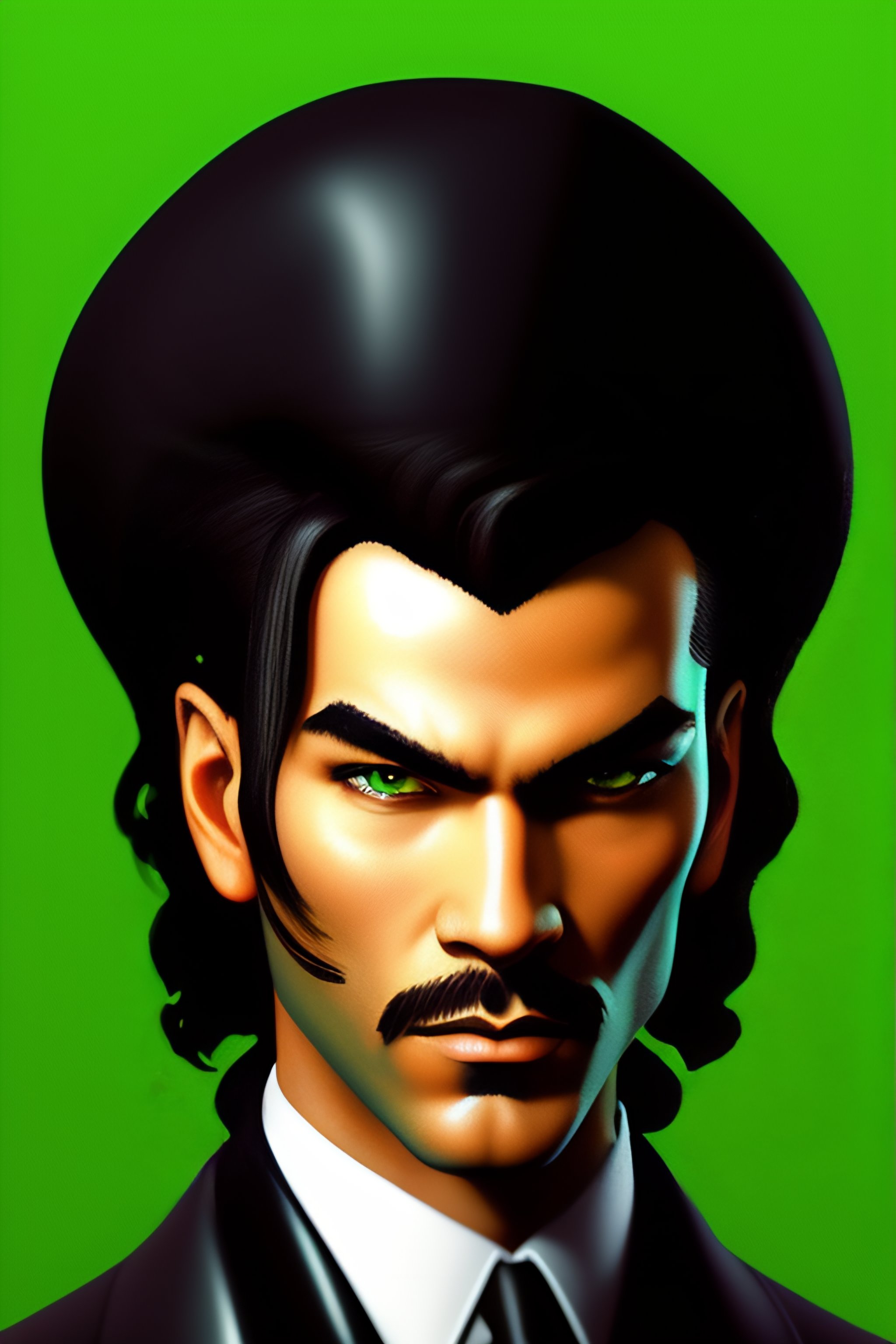 Lexica - Portrait of neo matrix in supermario style