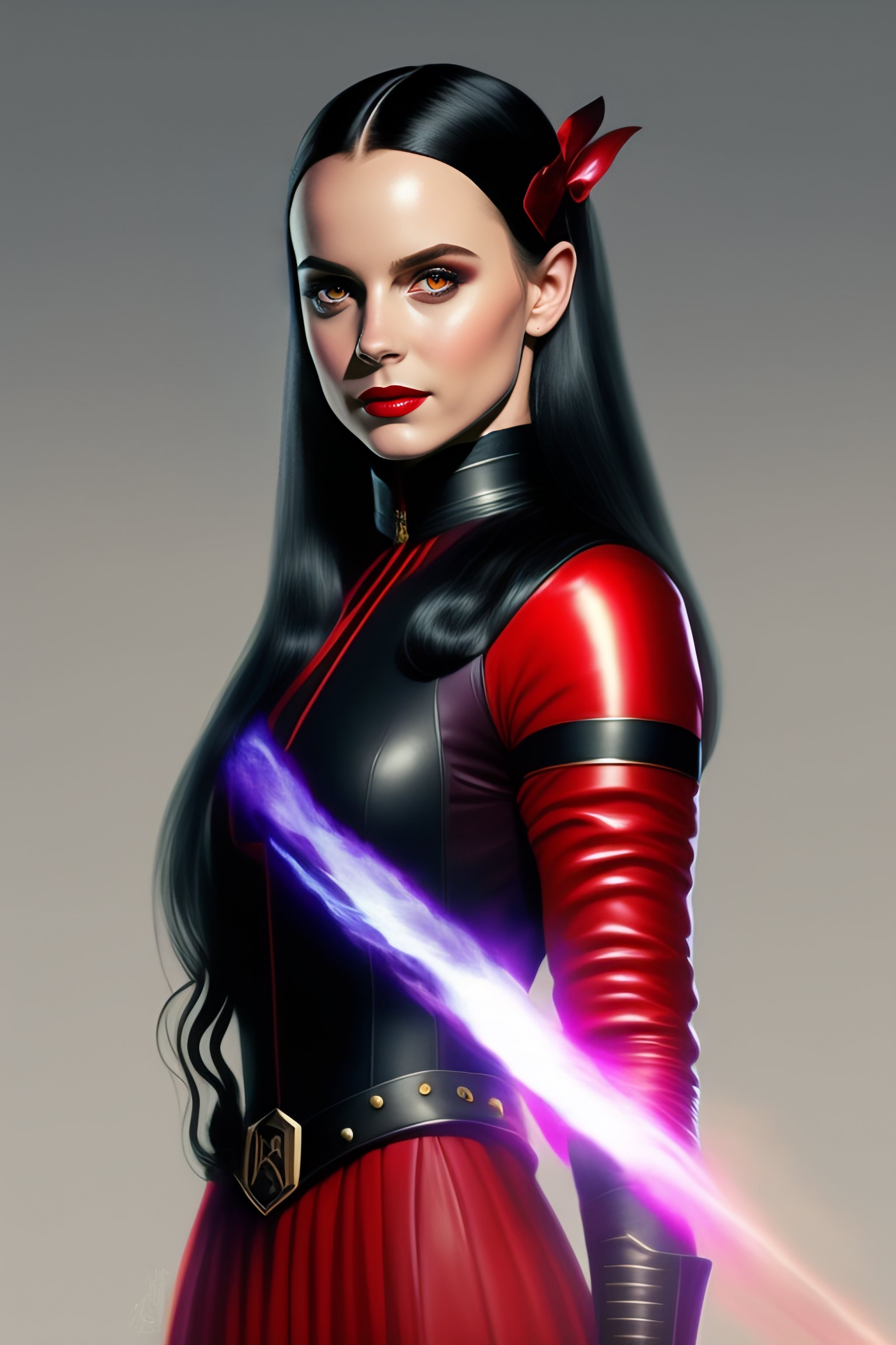 Lexica - Wednesday Addams as a superhero, concept art