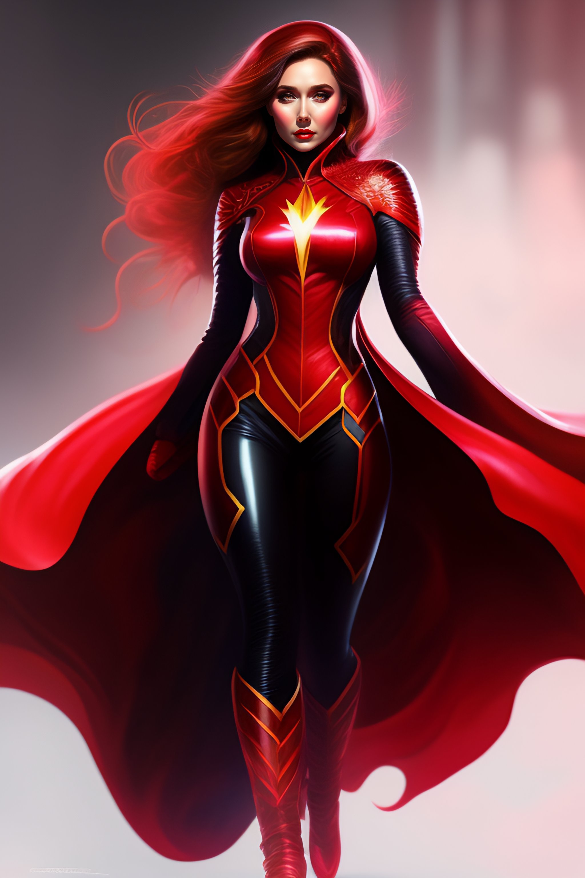 Elizabeth Olsen Scarlet Witch Concept Art