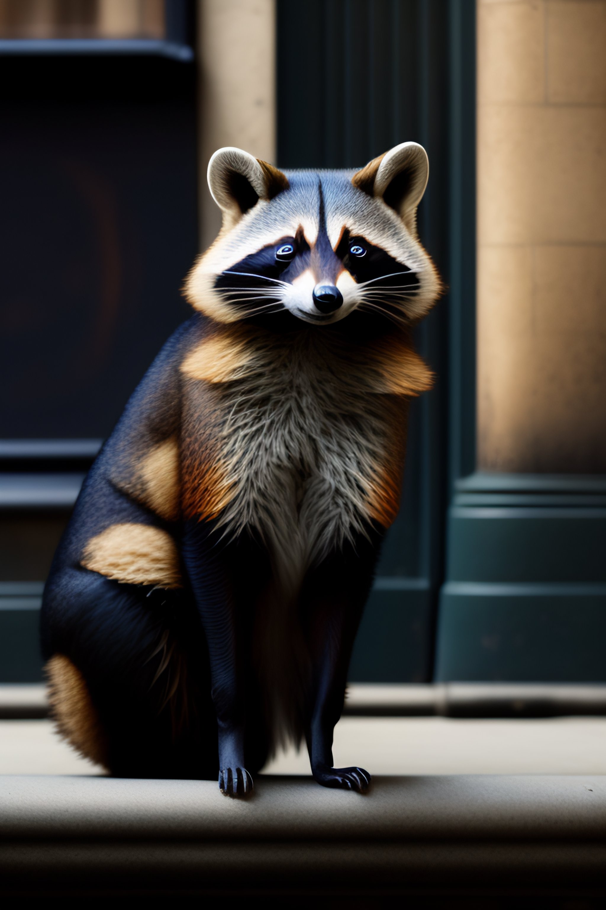 Lexica - Sly racoon in 1920 Paris