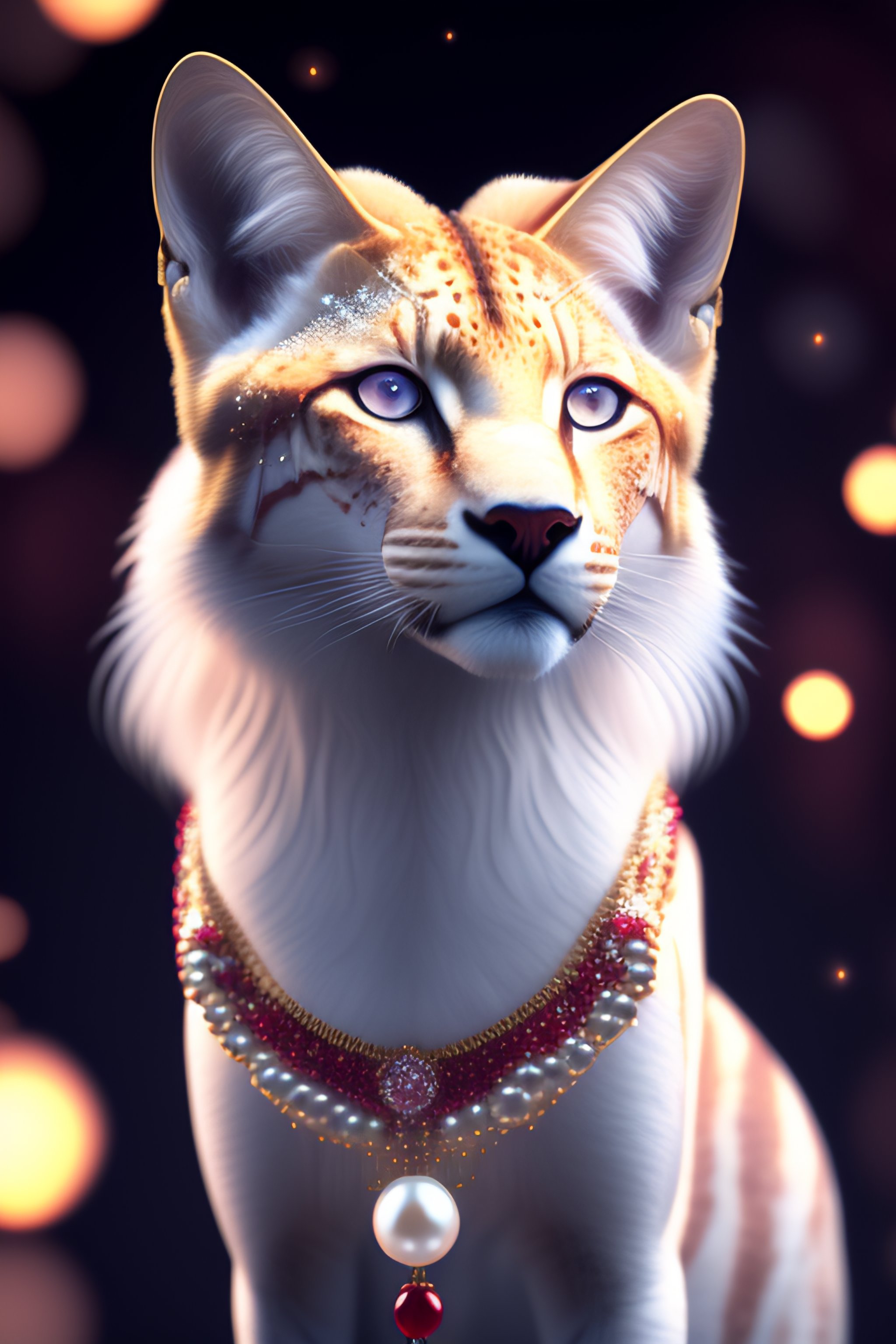 Lexica - Humanoid Felinoid lady, by well-known senior artist,frontal ...